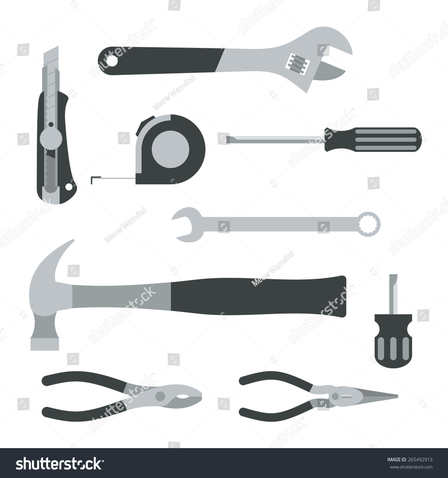 Set Tools Vector Illustration Stock Vector (Royalty Free) 265492913 ...