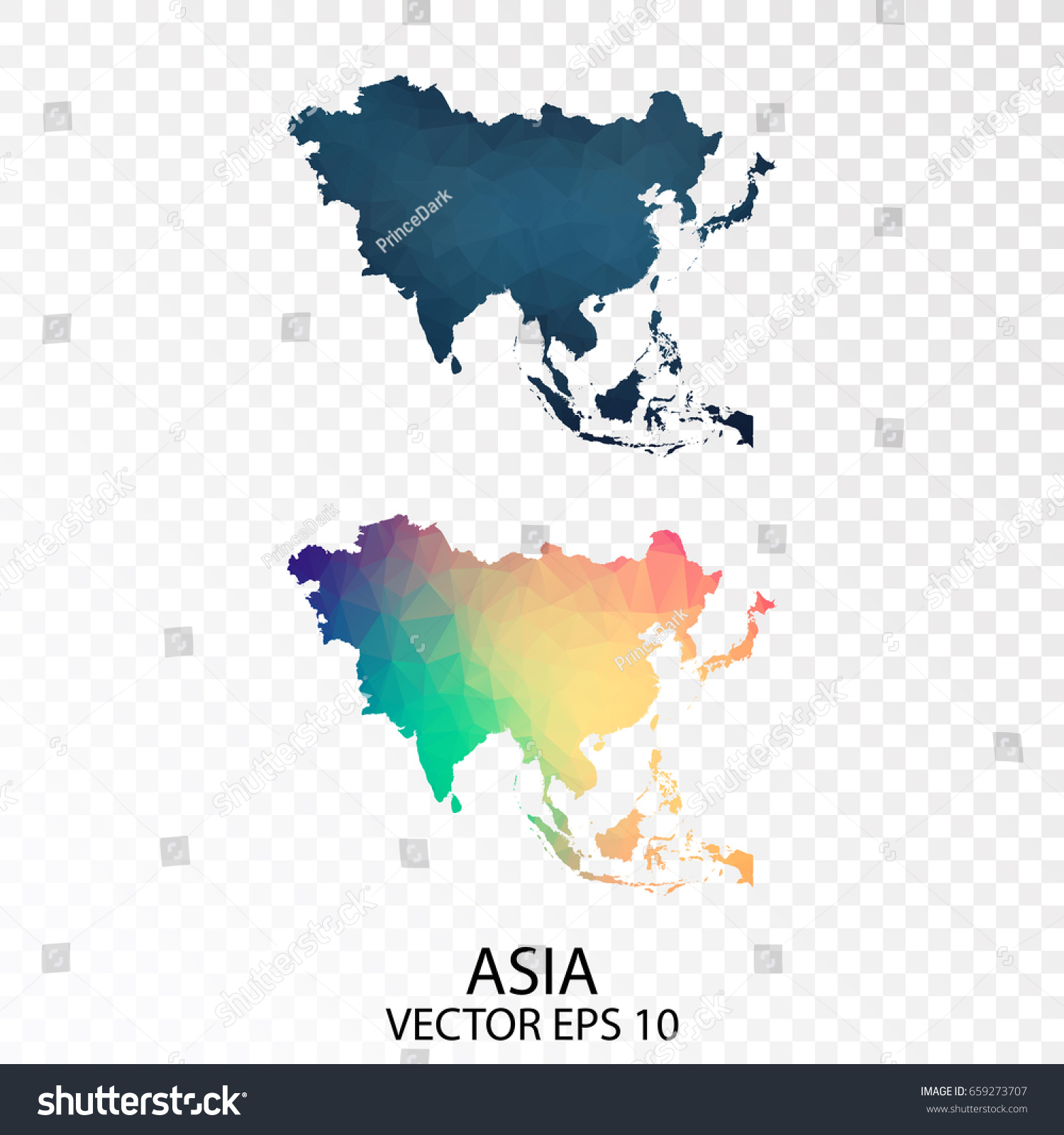 Set Transparent Polygonal Map Low Poly Stock Vector (Royalty Free ... Set Transparent Polygonal Map Low Poly Stock Vector (Royalty Free ...