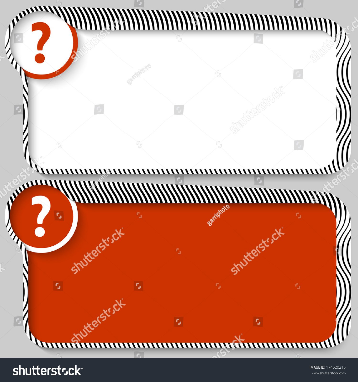 Set Two Vector Text Box Pattern Stock Vector (Royalty Free) 174620216 ...
