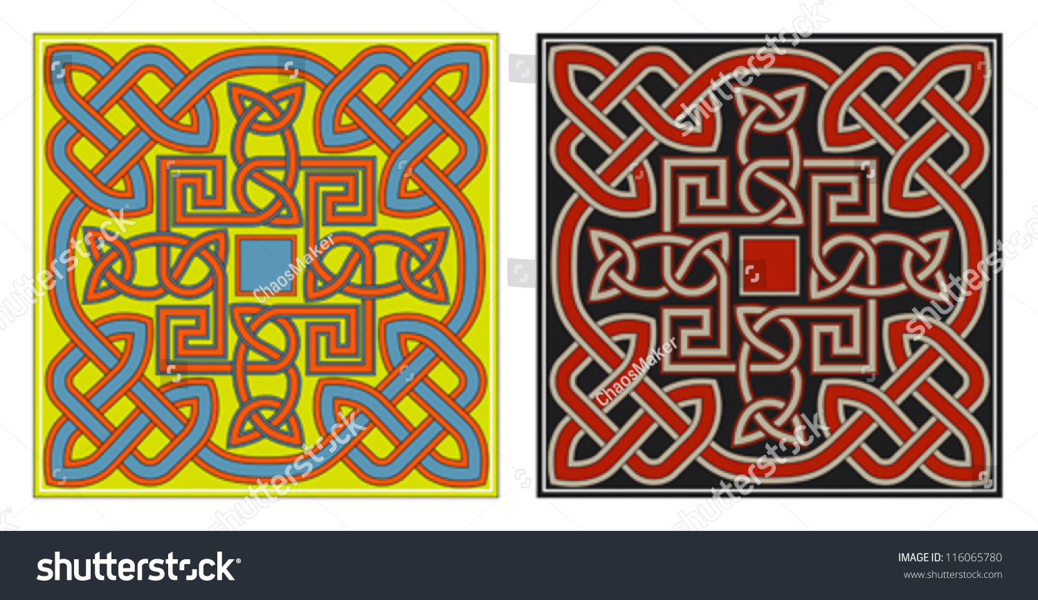 Set Vector Ancient Celtic Design Elements Stock Vector (Royalty Free ...