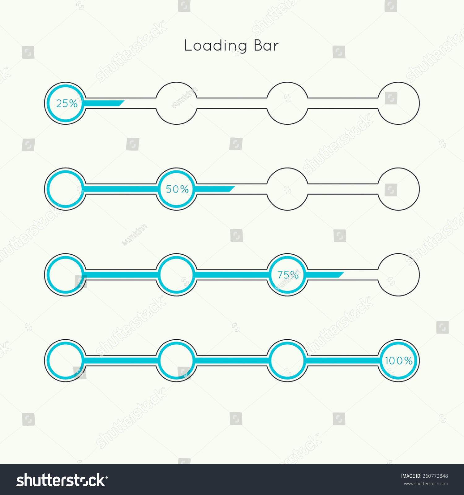 Set Vector Downloaders Progress Bar Loading: vector de stock (libre de ...