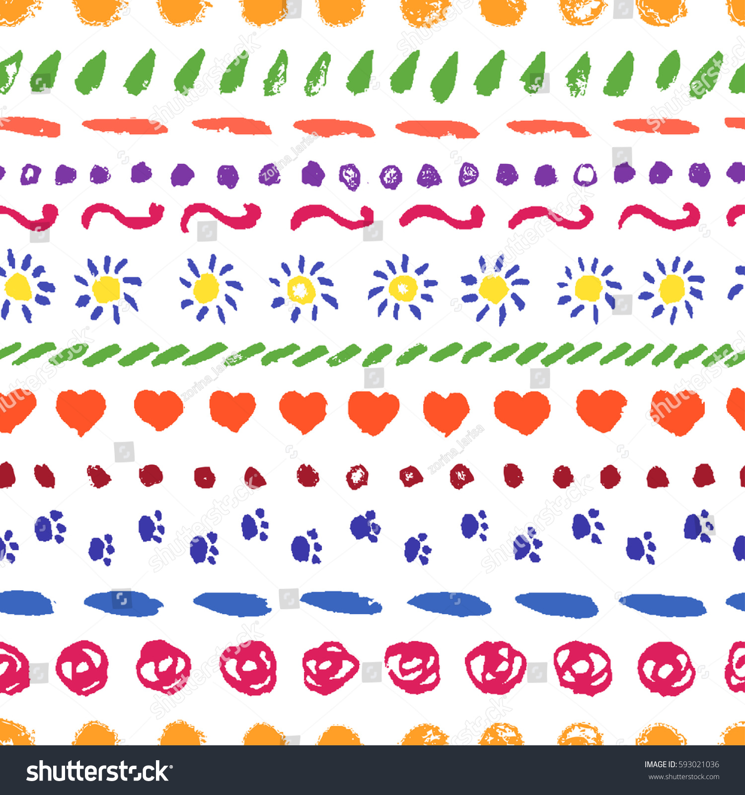 Set Vector Hand Drawing Borders Frames Stock Vector (Royalty Free ...