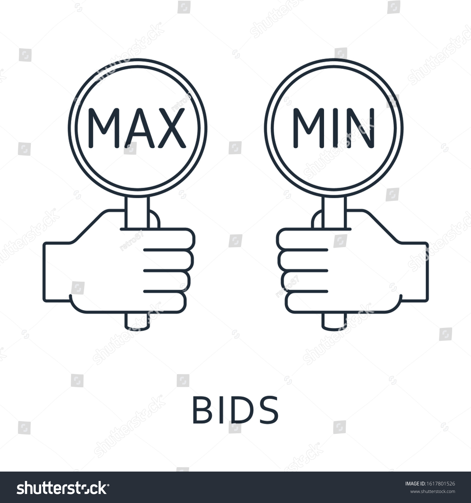 Set Vector Linear Icons Maximum Minimum: vector de stock (libre de ... Set Vector Linear Icons Maximum Minimum: vector de stock (libre de ...