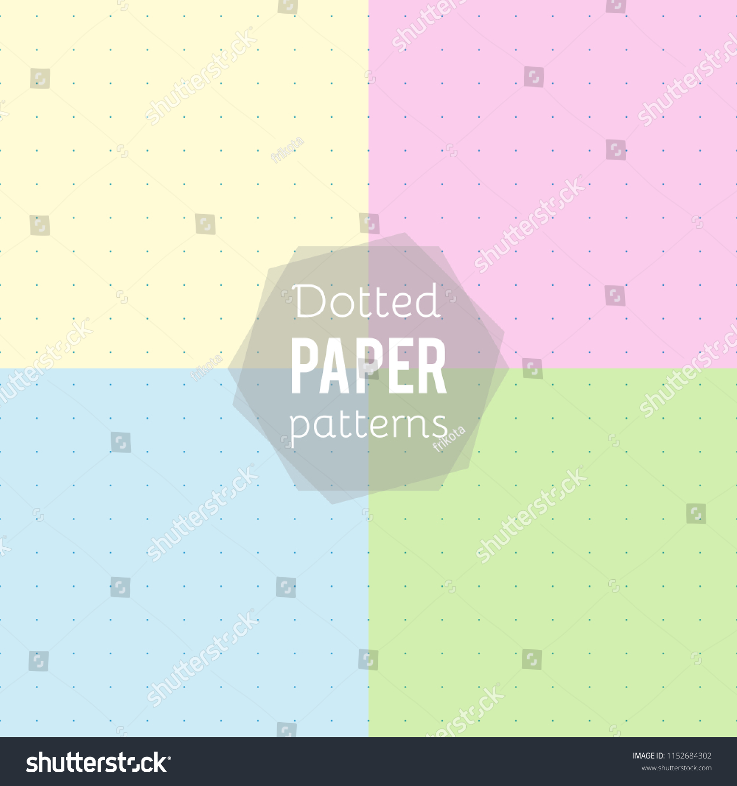 Set Paper Patterns Dotted Papers Different Stock Vector (Royalty Free ...