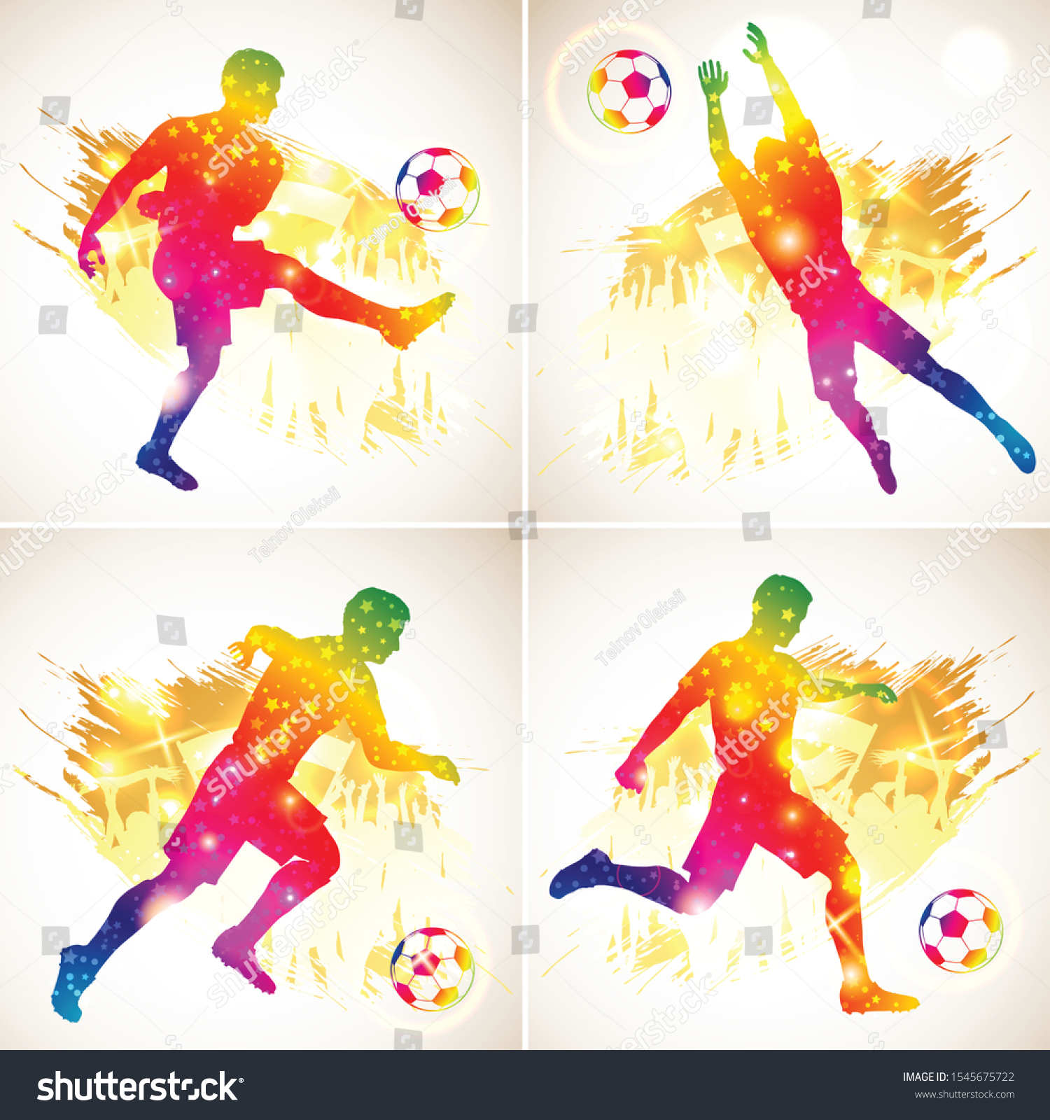 Set Silhouette Soccer Football Player Goalkeeper: vector de stock ... Set Silhouette Soccer Football Player Goalkeeper: vector de stock ...