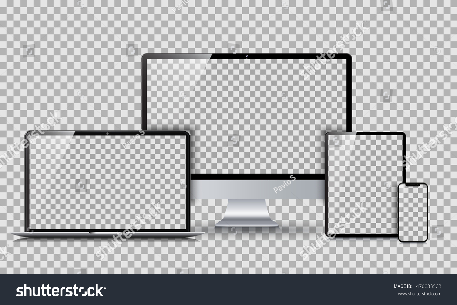 Devices transparent background Stock Illustrations, Images & Vectors ...
