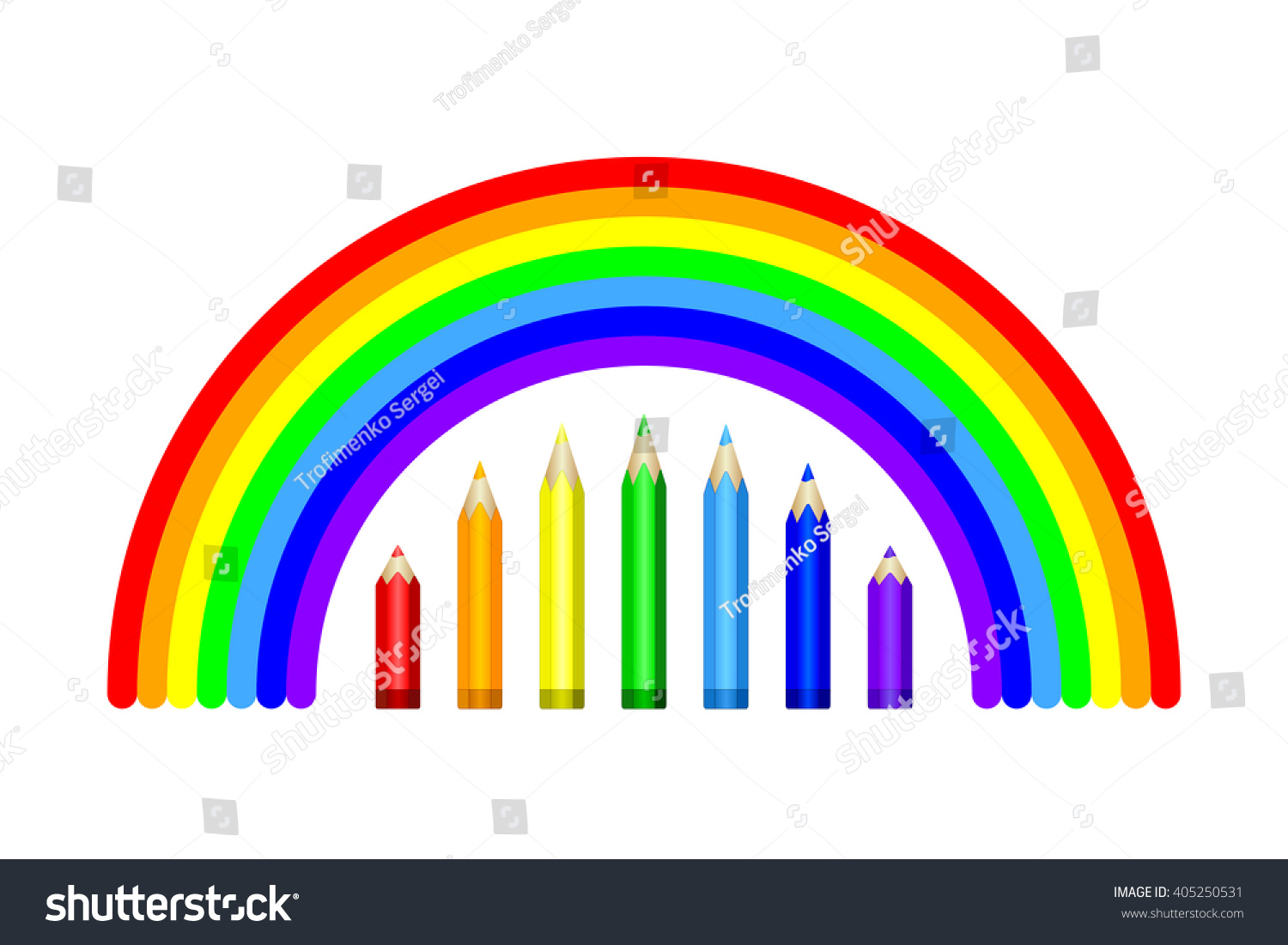 Seven Colors Vector Eps10 Stock Vector (Royalty Free) 405250531 ...