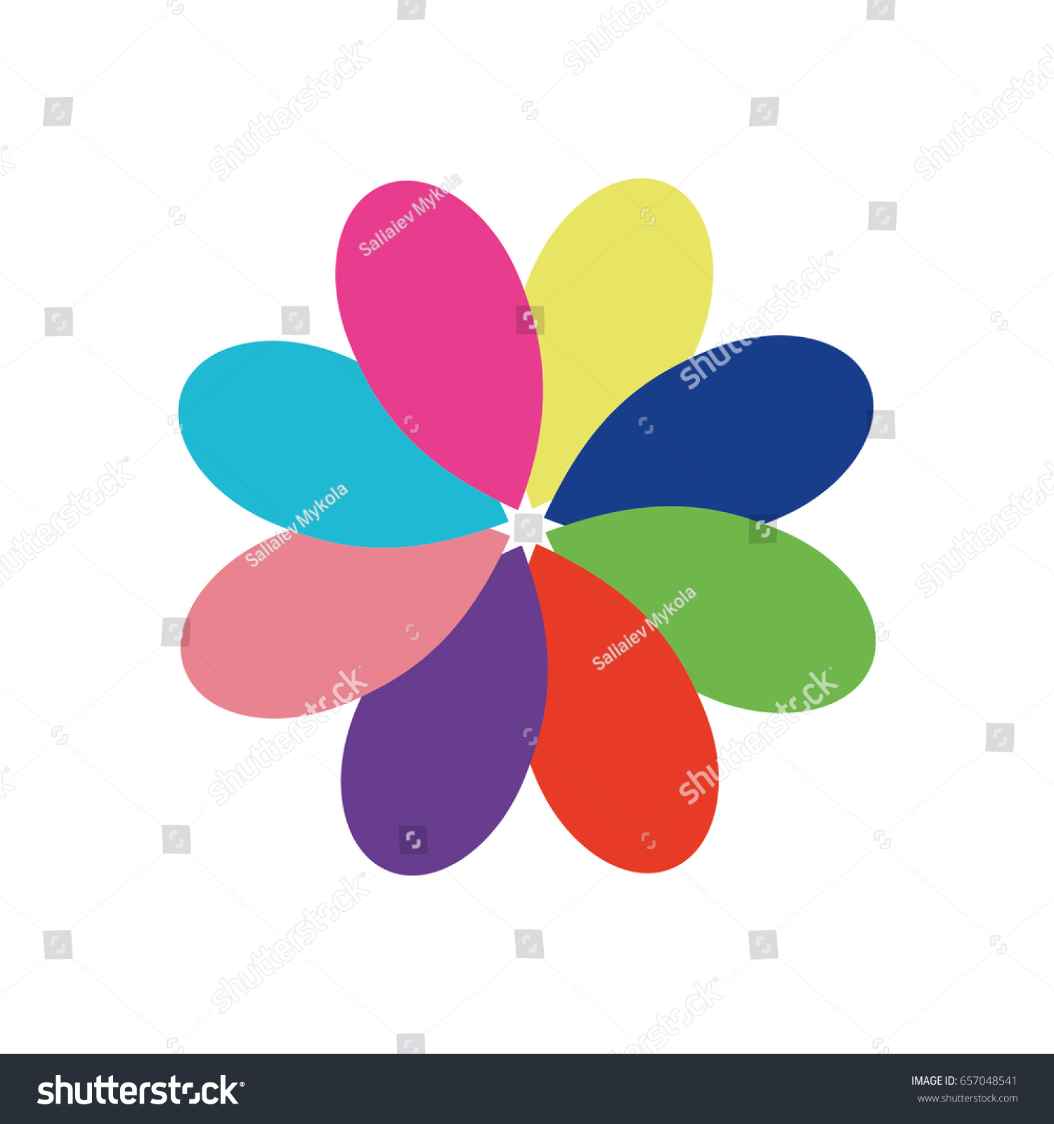Sevenflower Flower Stock Vector (Royalty Free) 657048541 | Shutterstock
