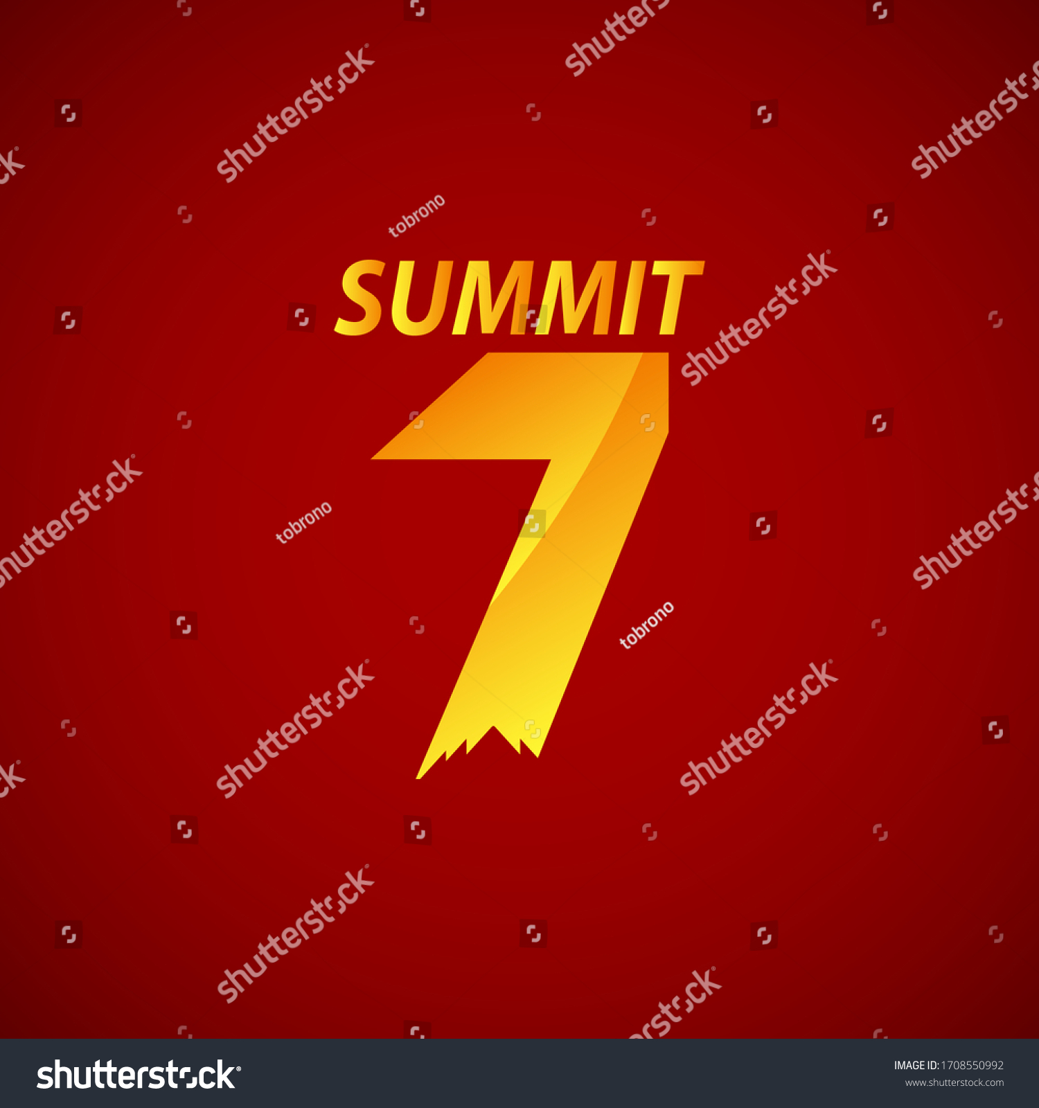 Seven Summit Logo Vector Template Design Stock Vector (Royalty Free ...