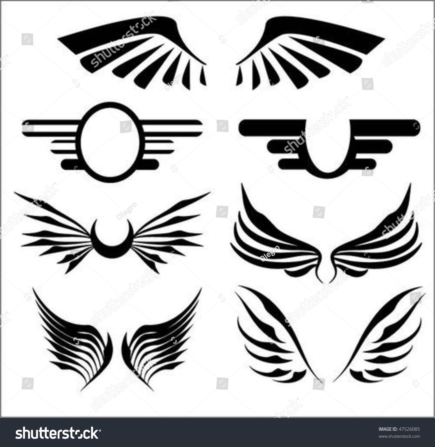 Seven Wings Stock Vector (Royalty Free) 47526085 | Shutterstock