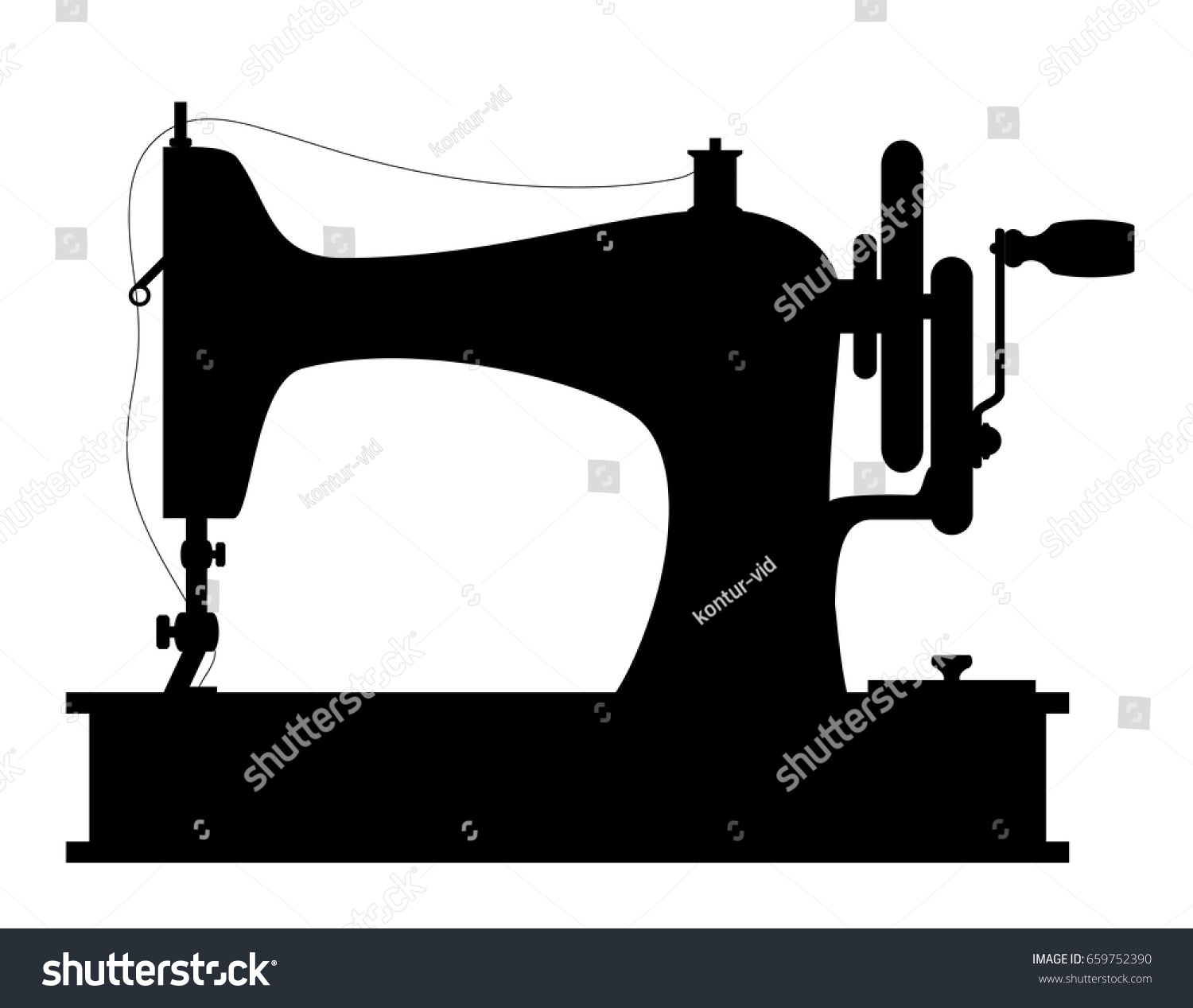 Sewing Machine Old Retro Vintage Icon Stock Vector (Royalty Free ... Sewing Machine Old Retro Vintage Icon Stock Vector (Royalty Free ...