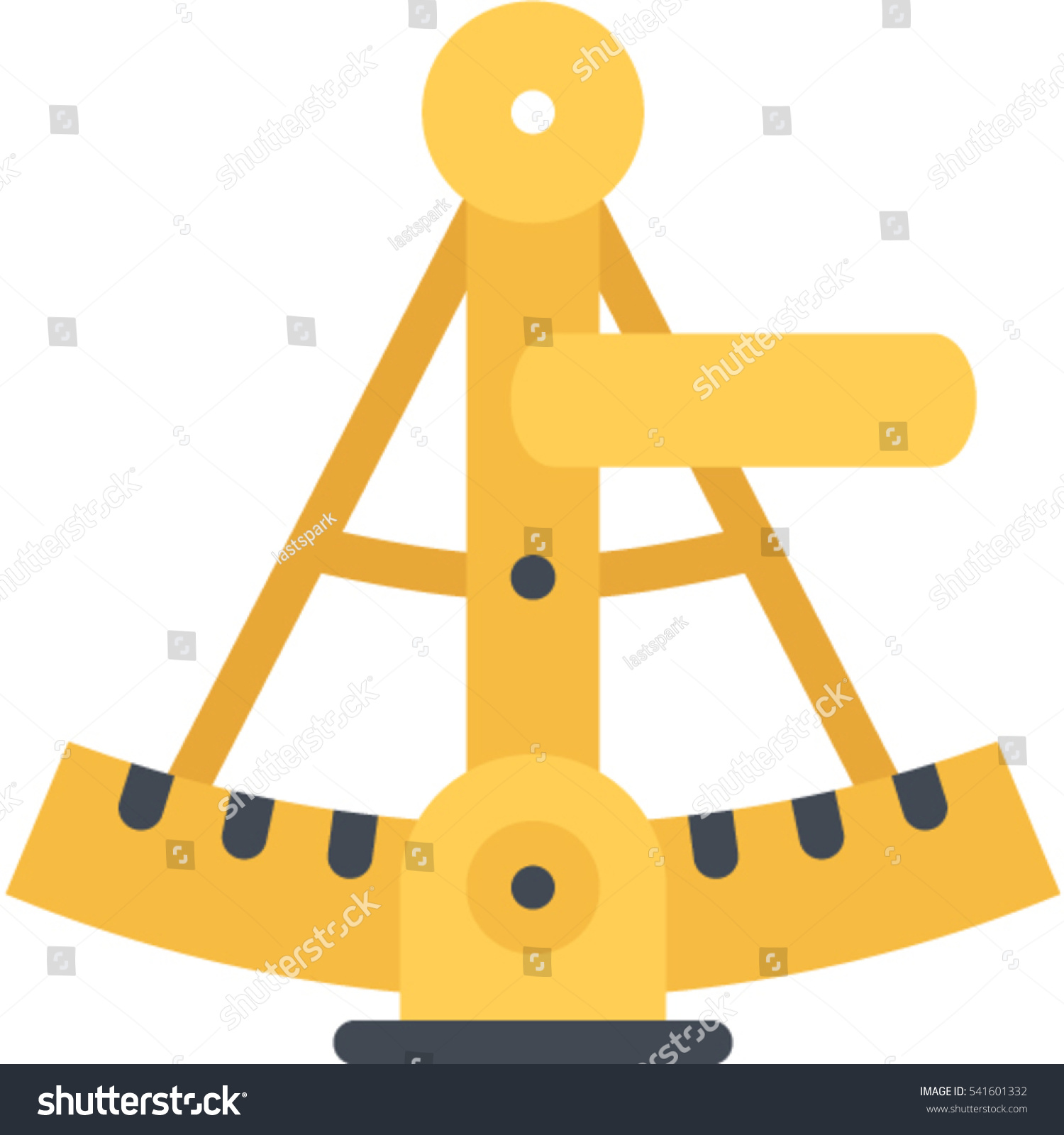 Sextant Icon Stock Vector 541601332 Shutterstock