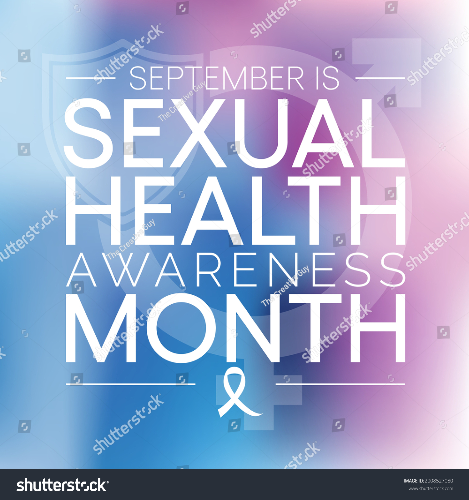 Sexual Health Awareness Month Observed Every Stock Vector Royalty Free