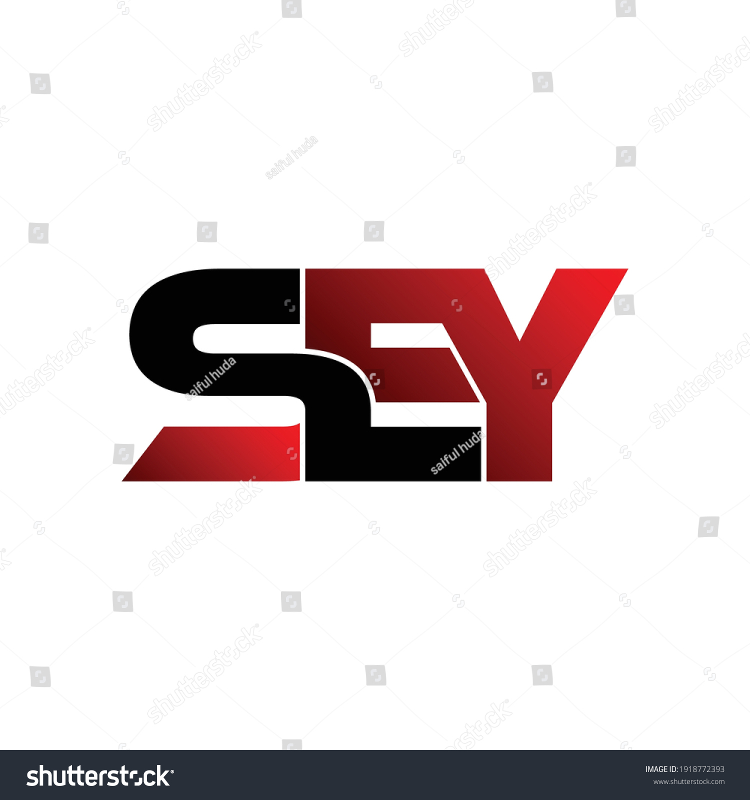 Sey Letter Monogram Logo Design Vector Stock Vector (Royalty Free ...