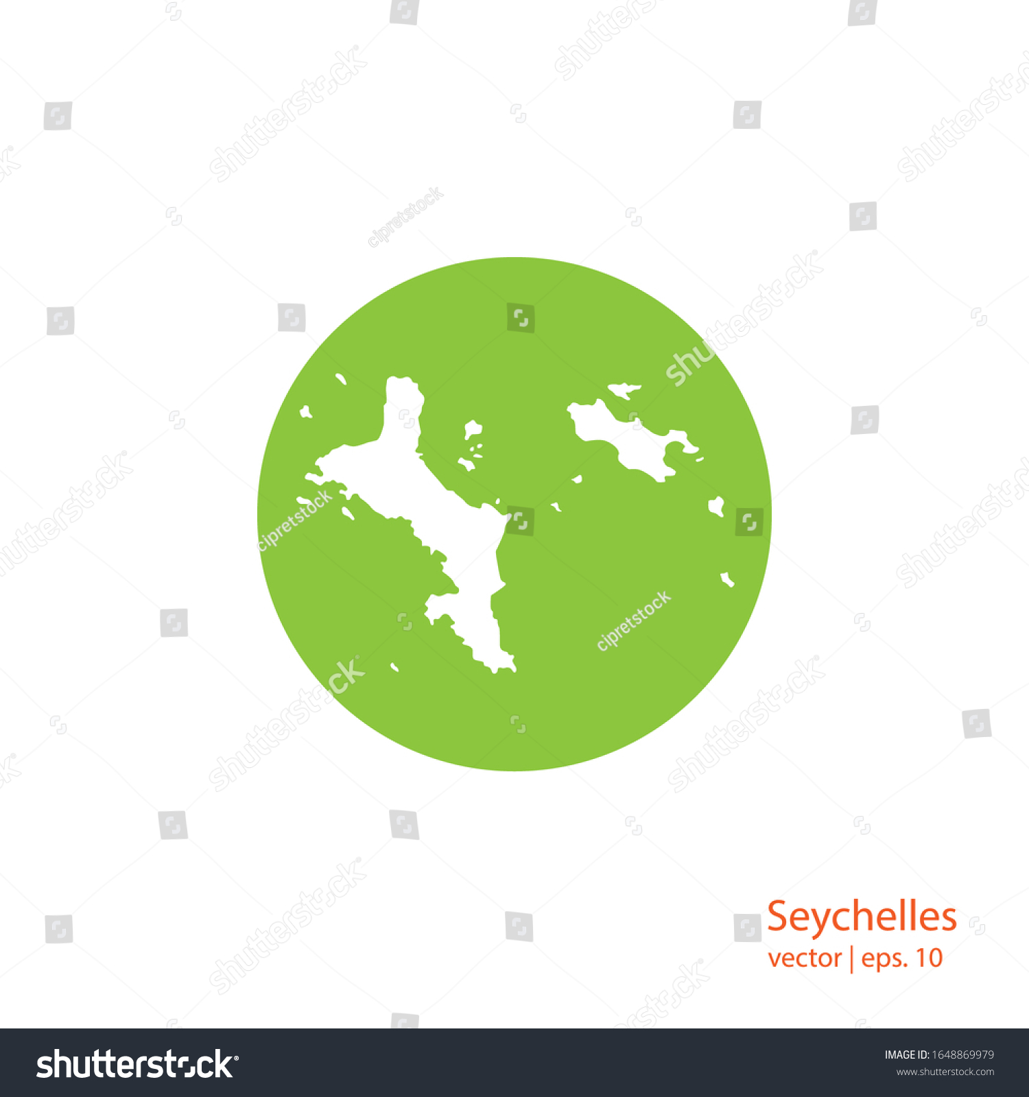 Seychelles Maps Logo Design Vector Template Stock Vector (Royalty Free ...
