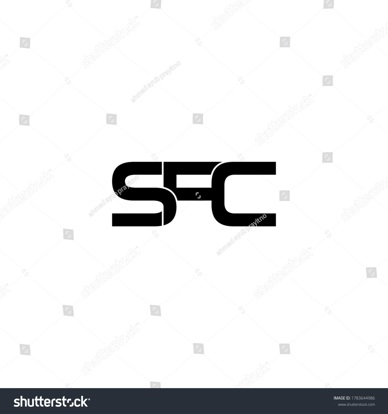 diseño de logotipo de monograma original: vector de stock (libre de ...