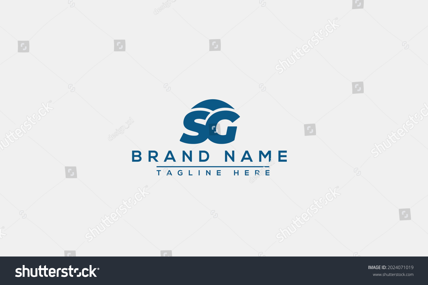 Sg Logo Design Template Vector Graphic Stock Vector (Royalty Free ...