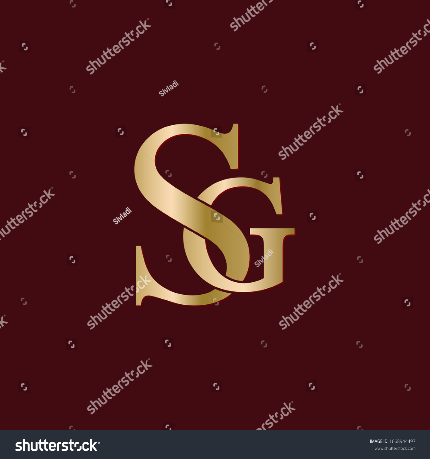 Sg Logo Design Vector Illustration: เวกเตอร์สต็อก (ปลอดค่าลิขสิทธิ์ ...