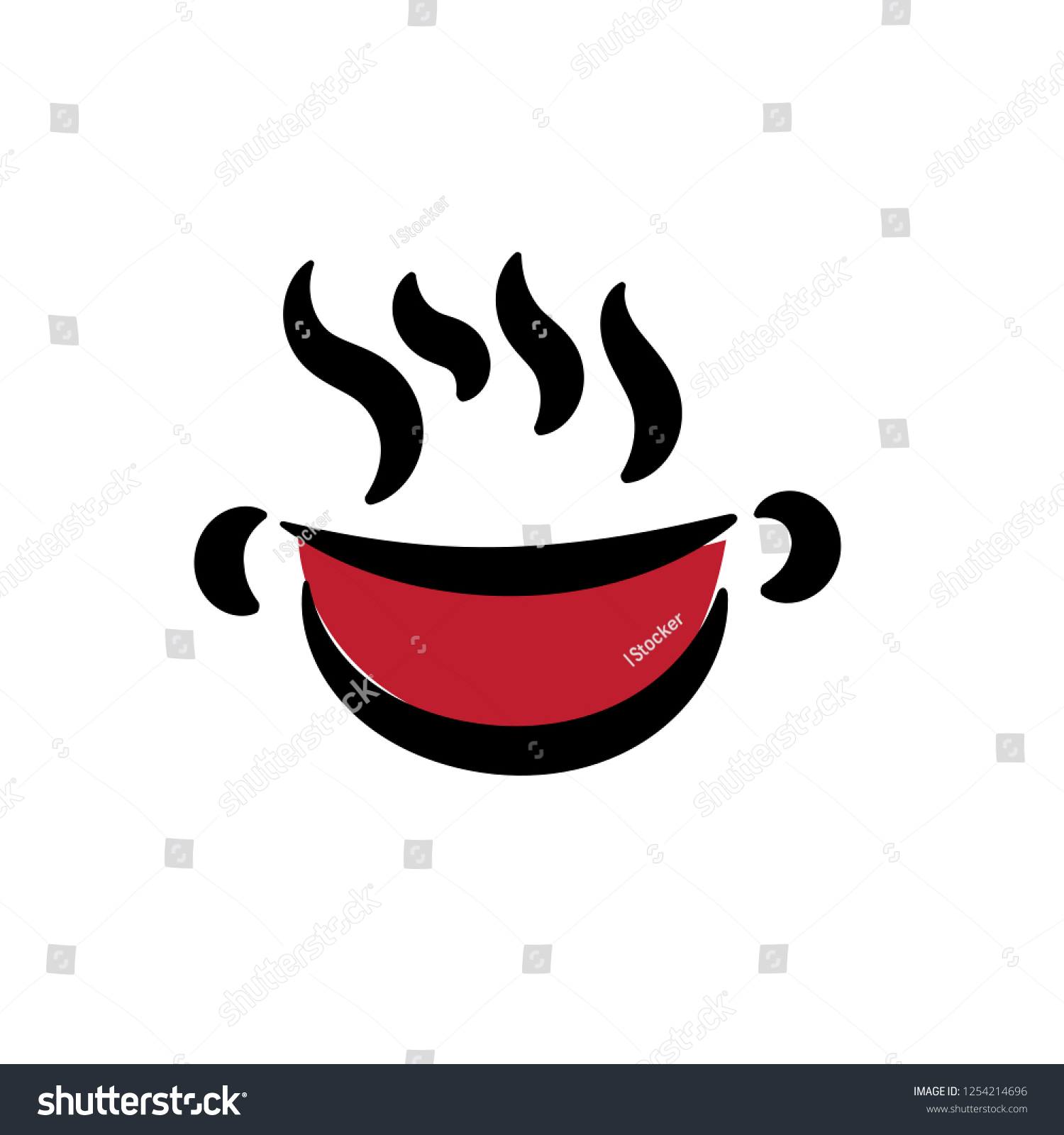 Shabu Logo Vector Handdrawn: vector de stock (libre de regalías ...