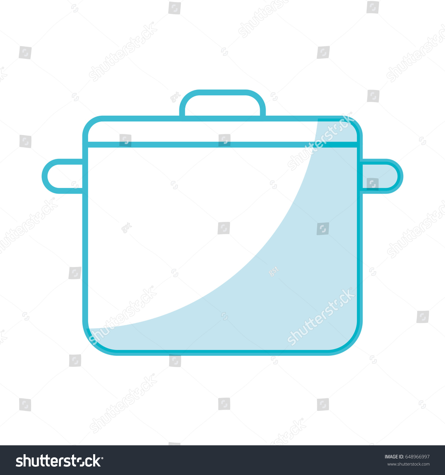 Shadow Cooking Pot Graphic Design Stock Vector (Royalty Free) 648966997 ...