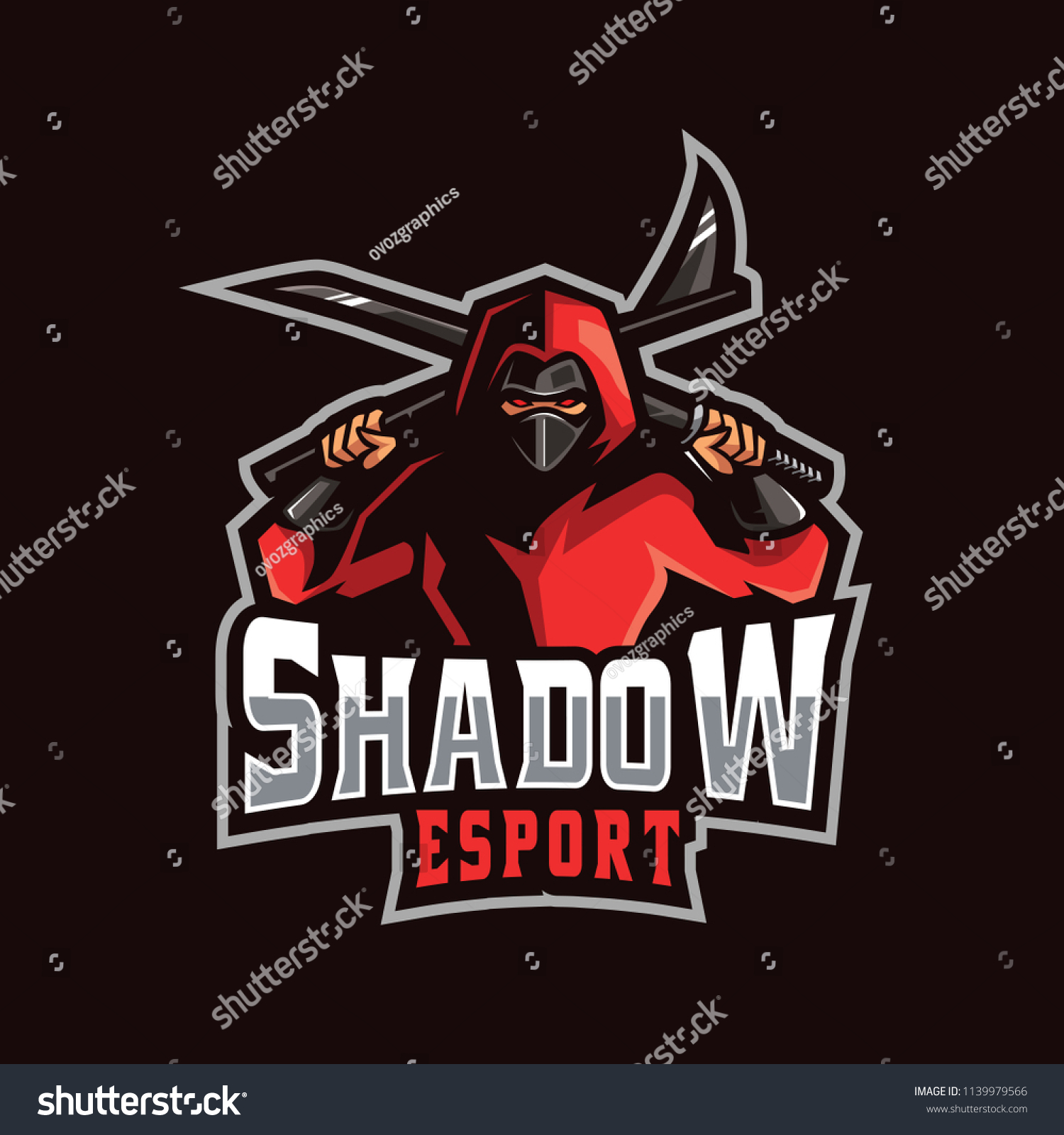 Shadow E Sport Logo: vector de stock (libre de regalías) 1139979566 ...