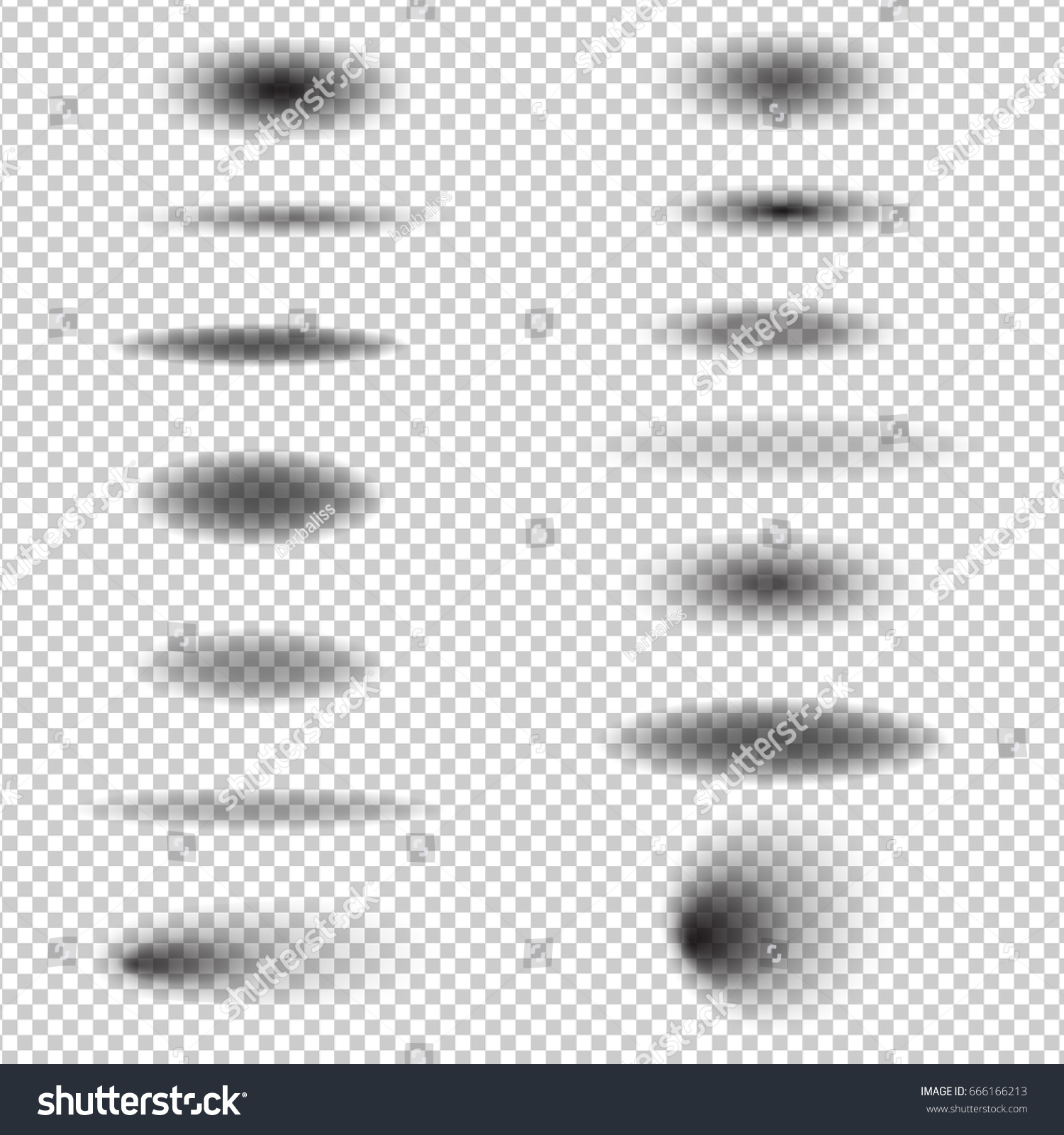 Shadow On Transparent Background Gradient Mesh Stock Vector (Royalty ...