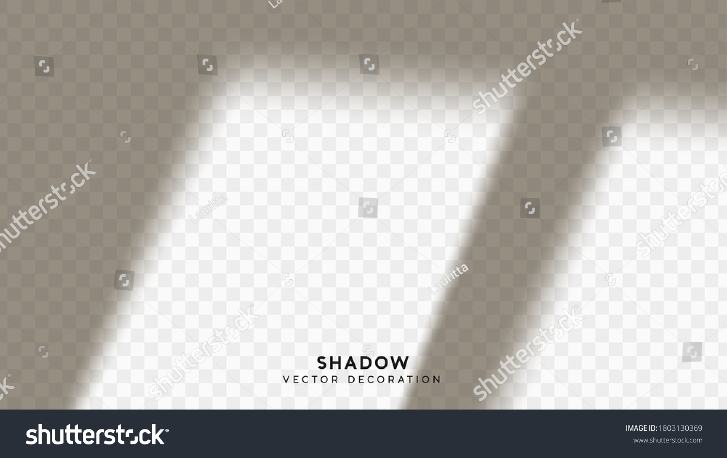 Shadow Overlay Effect Light Transparent Shadow Stock Vector (Royalty ...