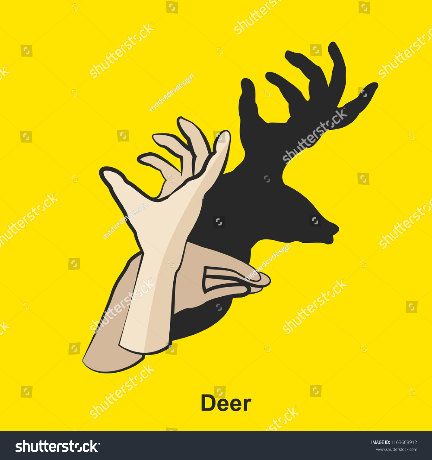 Shadow Play Puppets Stock Vector (Royalty Free) 1163608912 | Shutterstock