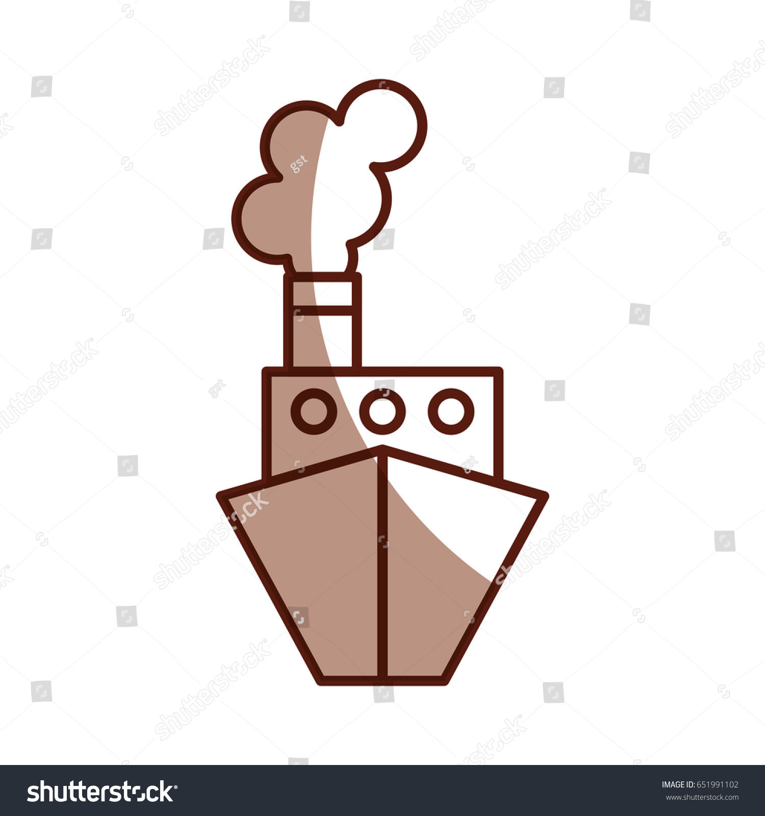 Shadow Ship Cartoon Stock Vector (Royalty Free) 651991102 | Shutterstock