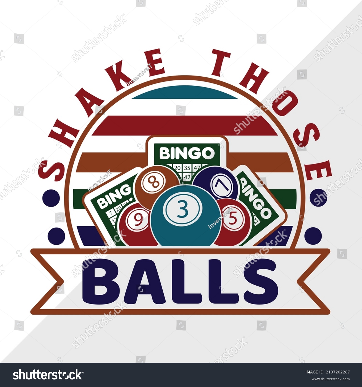 Shake Those Balls Printable Vector Illustration Stock Vector (Royalty ...