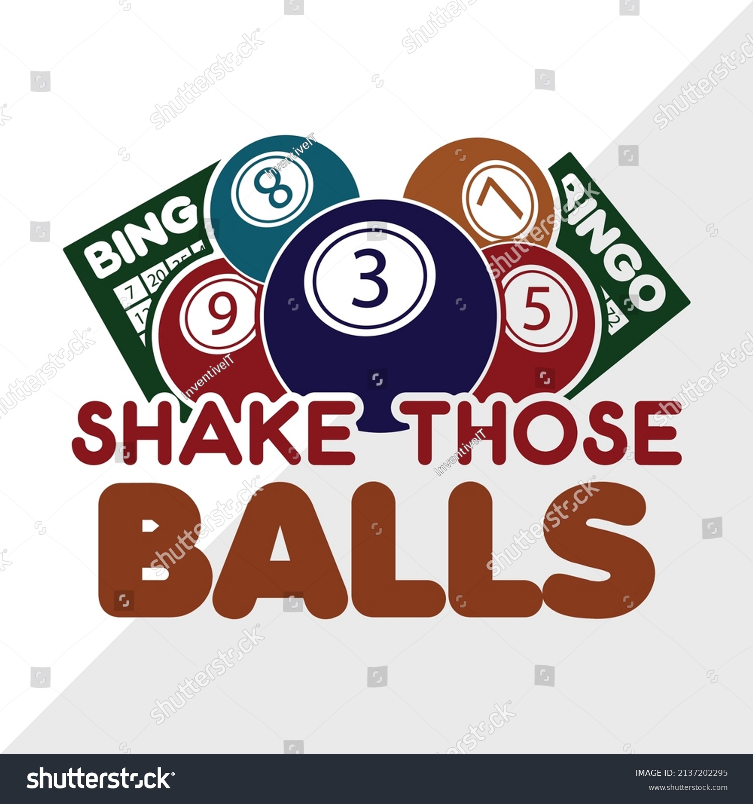 Shake Those Balls Printable Vector Illustration Stock Vector (Royalty ...