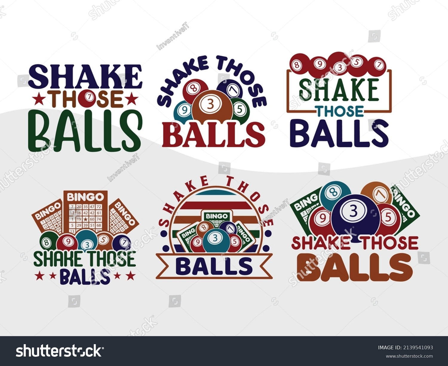 Shake Those Balls Printable Vector Illustration Stock Vector (Royalty ...