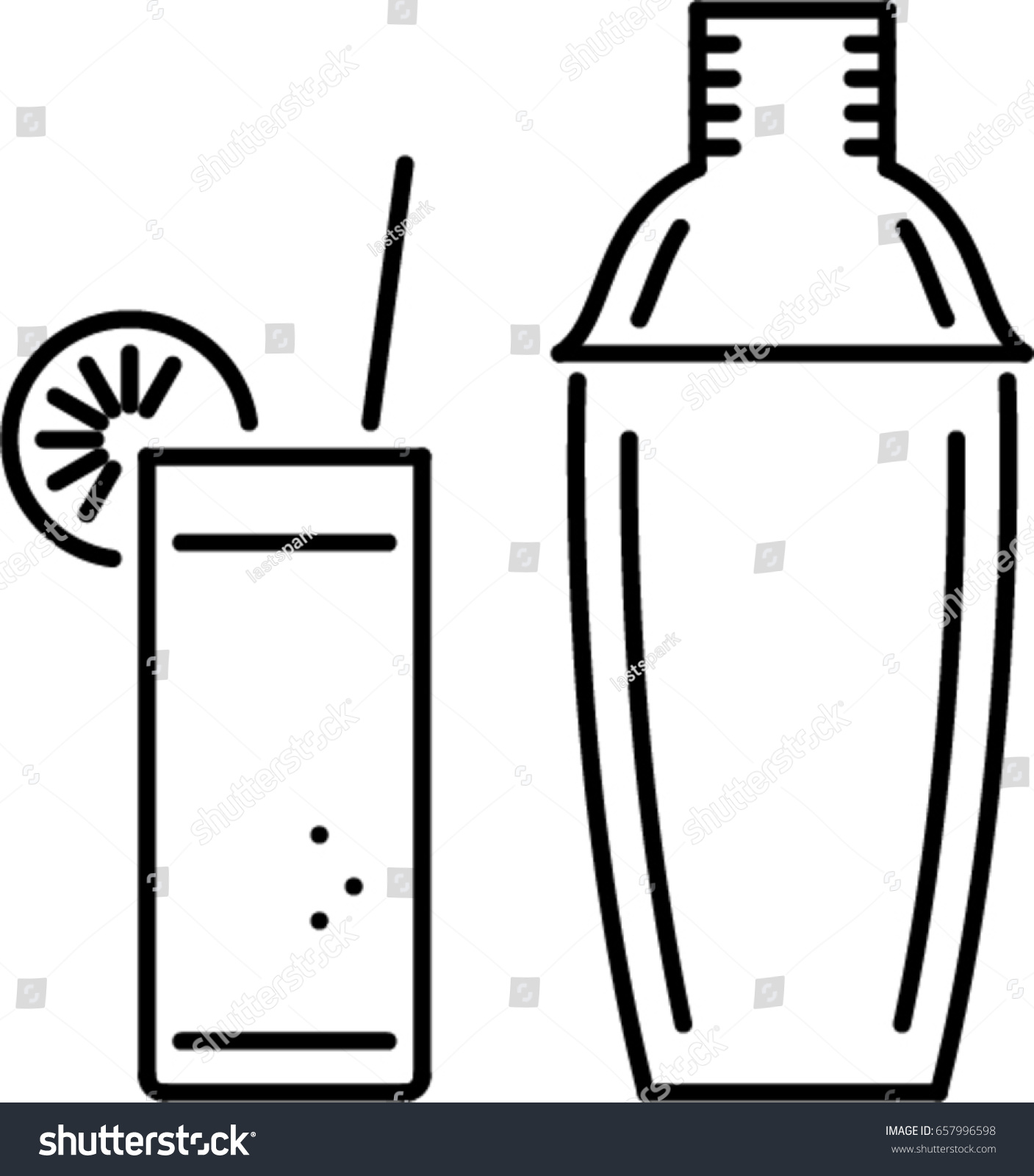 Shaker Outline Icon Stock Vector (Royalty Free) 657996598 | Shutterstock