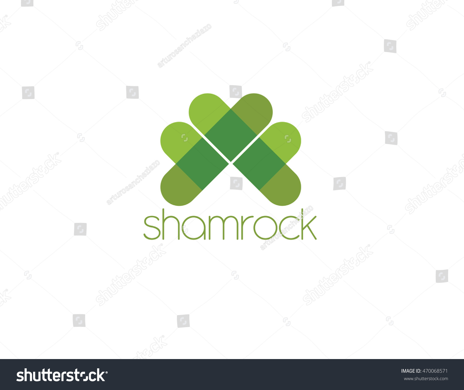 Shamrock Logo Stock Vector (Royalty Free) 470068571 | Shutterstock