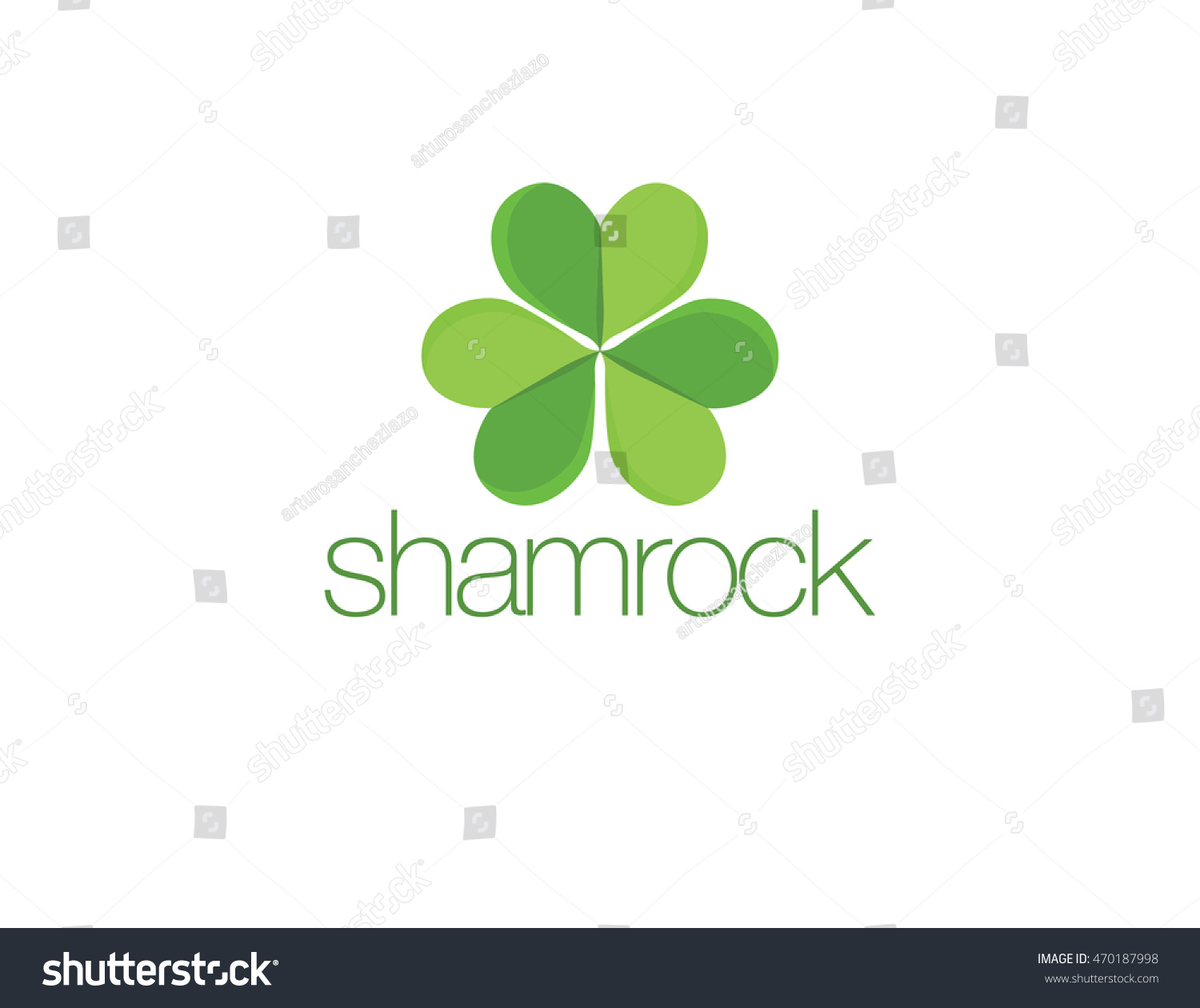Shamrock Logo Stock Vector 470187998 - Shutterstock