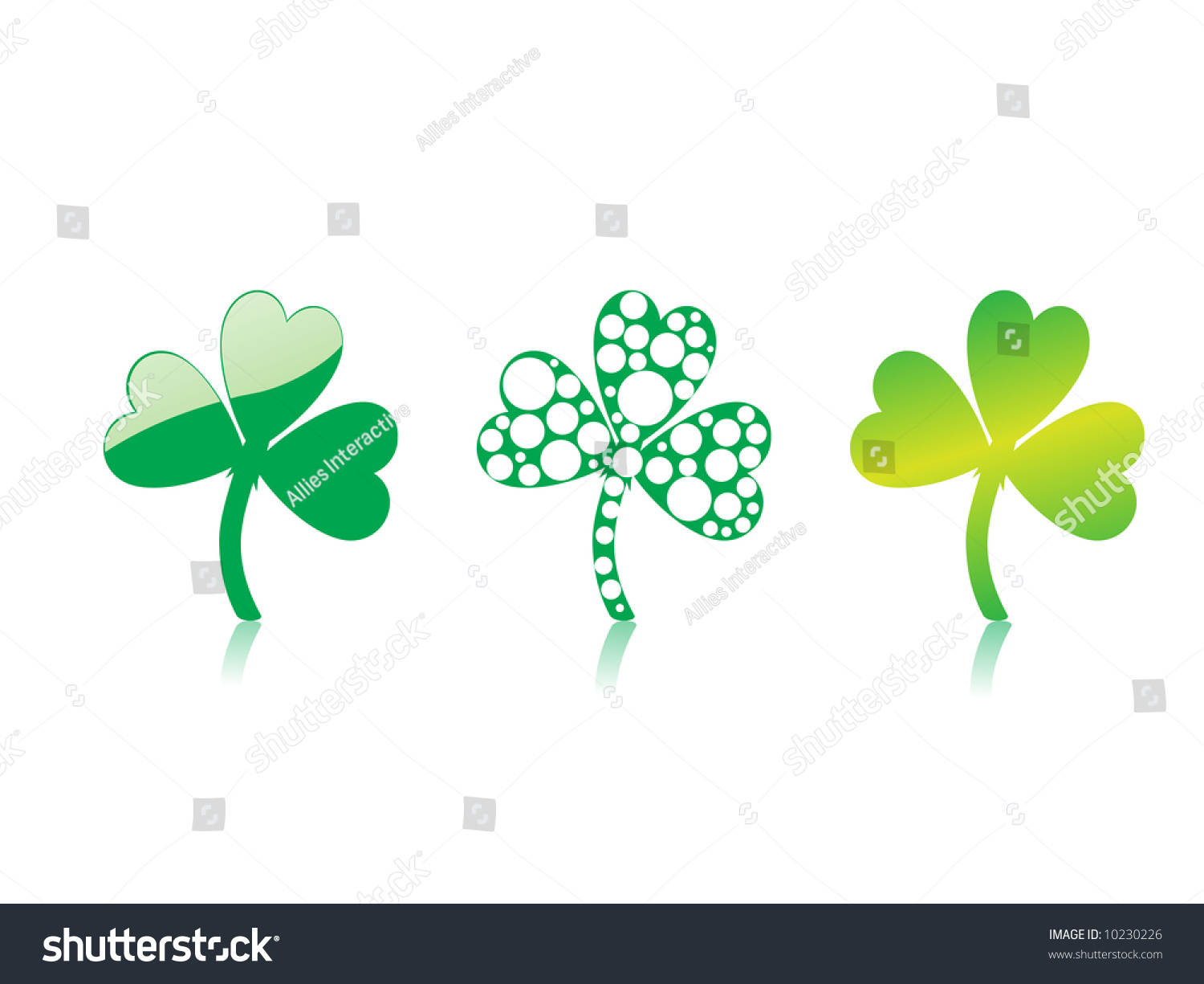 Shamrock Vector Illustration - 10230226 : Shutterstock