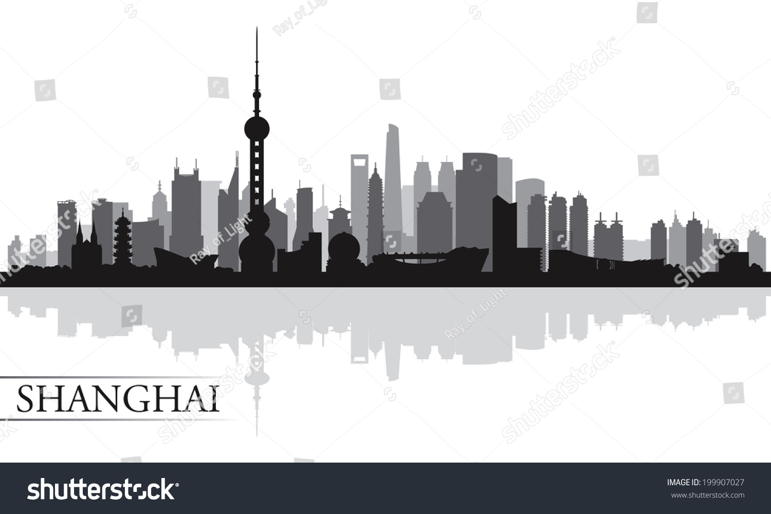 Shanghai City Skyline Silhouette Background Vector 库存矢量图(免版税)199907027 ... Shanghai City Skyline Silhouette Background Vector 库存矢量图(免版税)199907027 ...