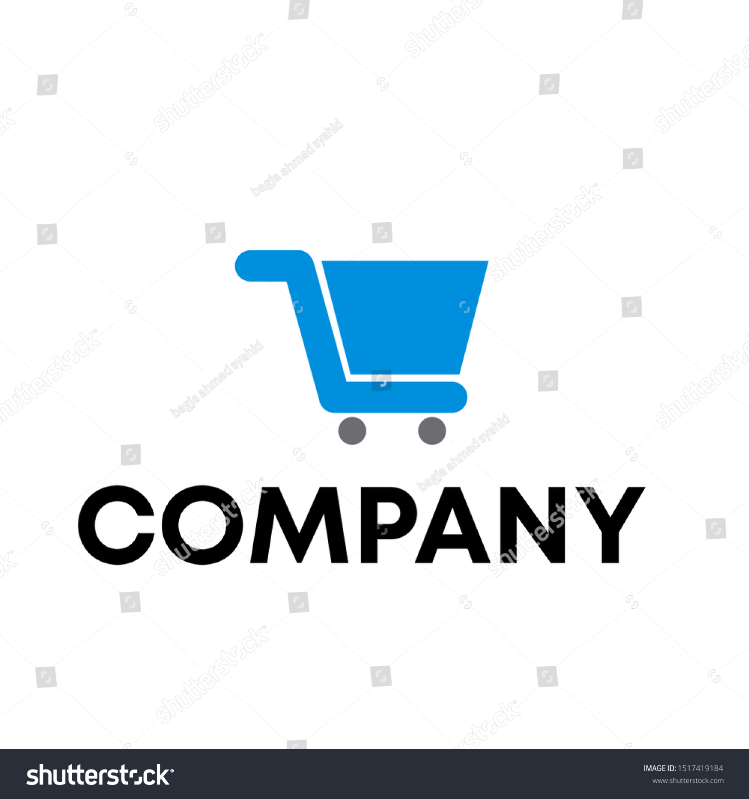 Shape Cart Shop Logo Design Vector Stock Vector (Royalty Free) 1517419184