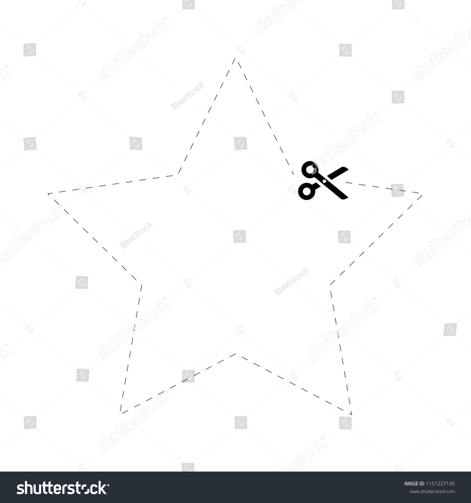 Shape Coupon Cutter Design Template Stock Vector (Royalty Free ...