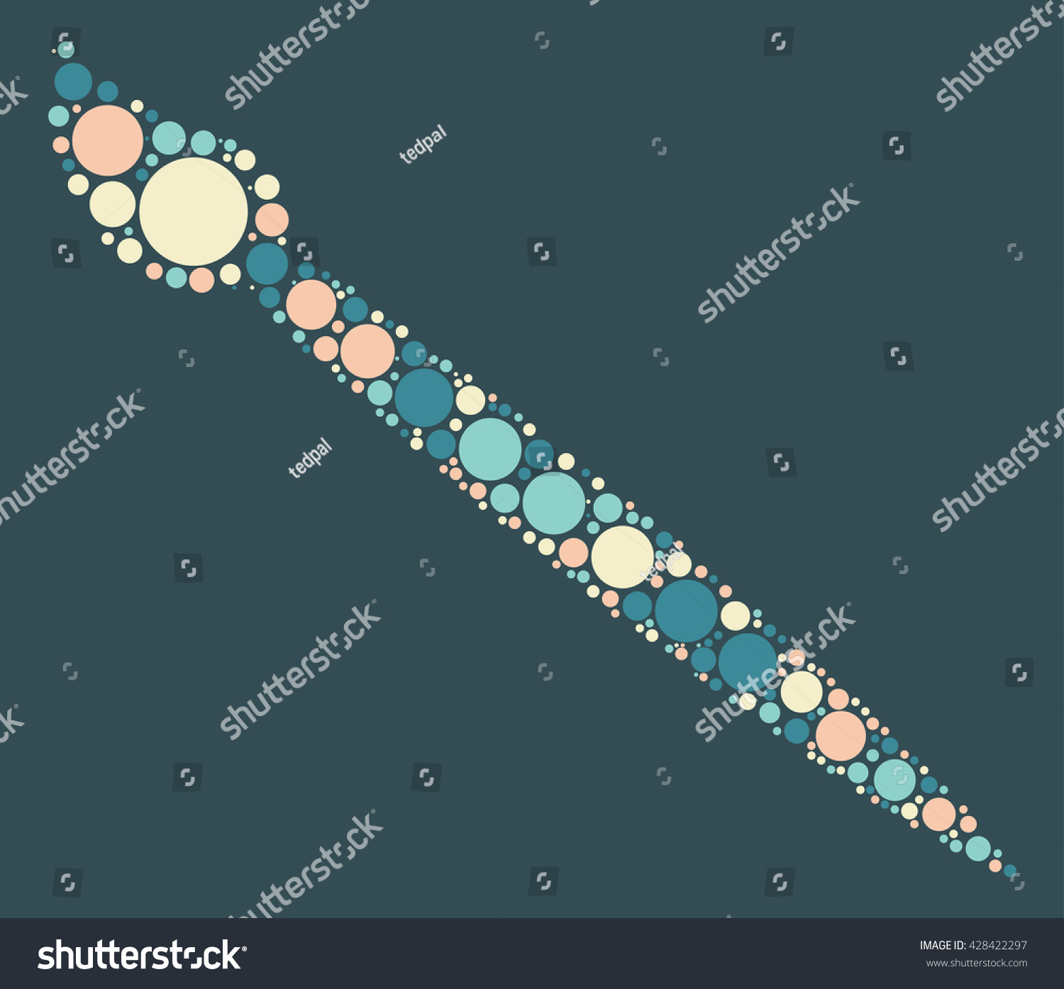 Shape Design By Color Point Stock Vector (Royalty Free) 428422297 ...
