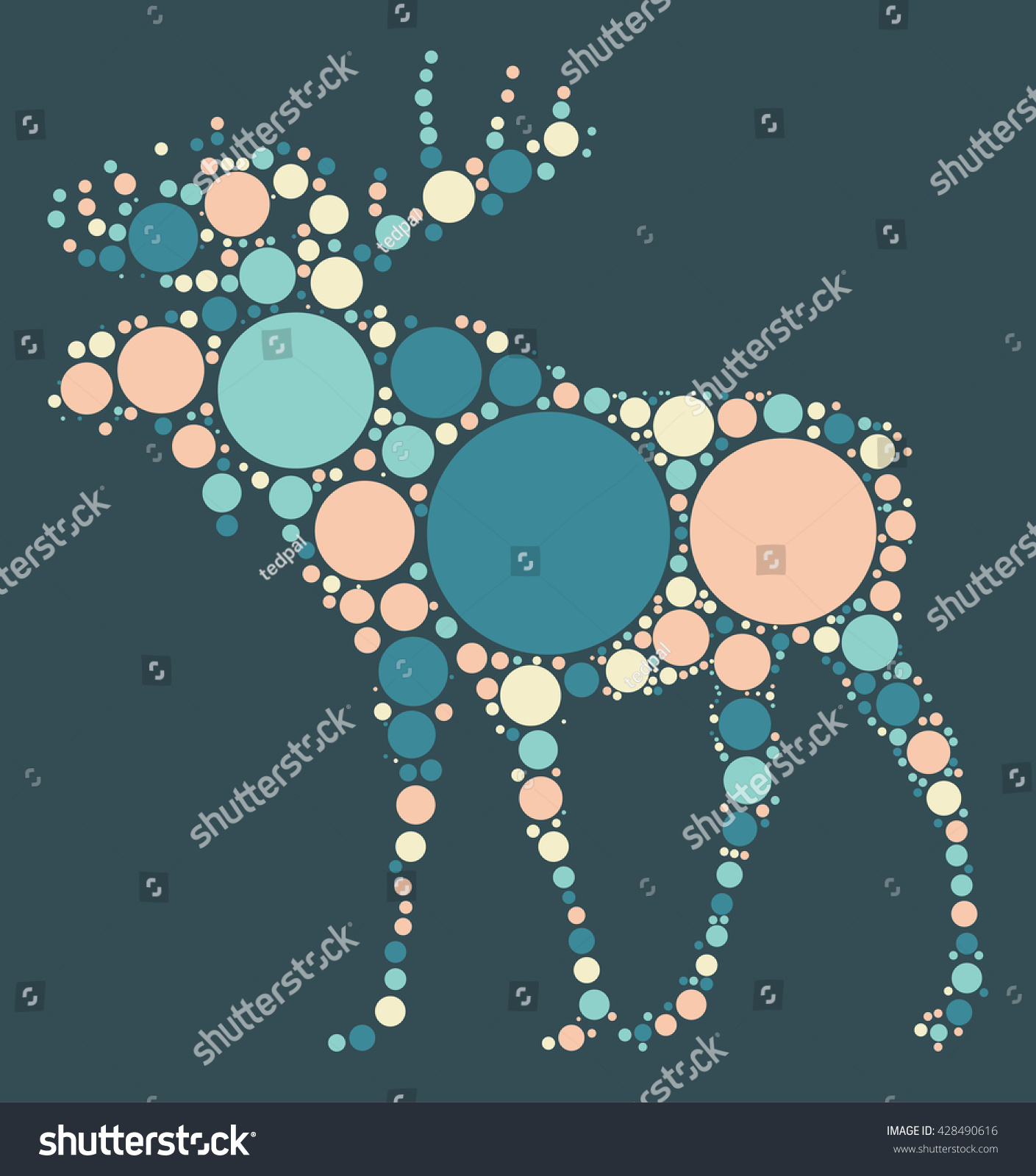 Shape Design By Color Point Stock Vector (Royalty Free) 428490616 ...