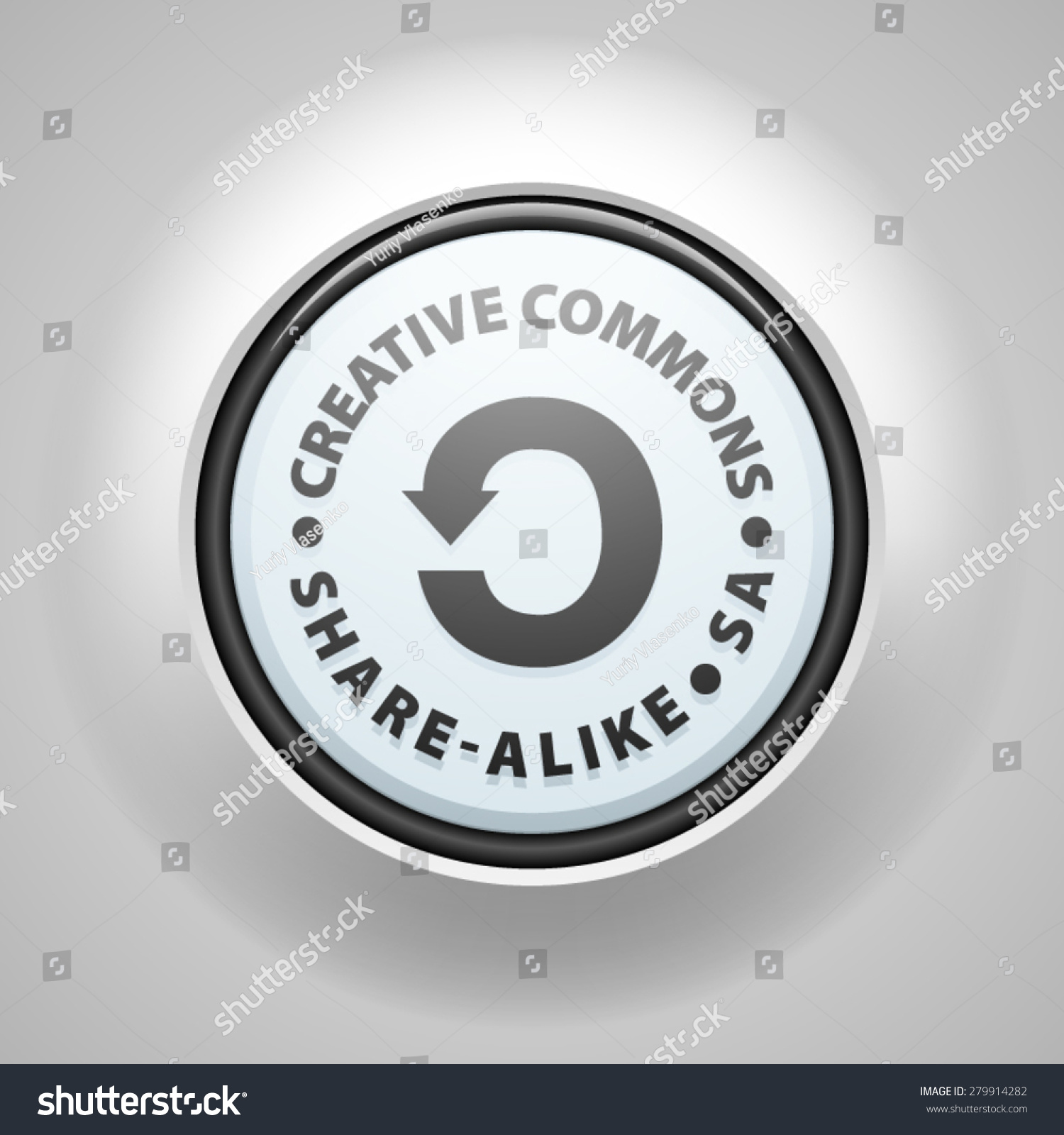 Sharealike Sa Creative Commons Stock Vector (Royalty Free) 279914282