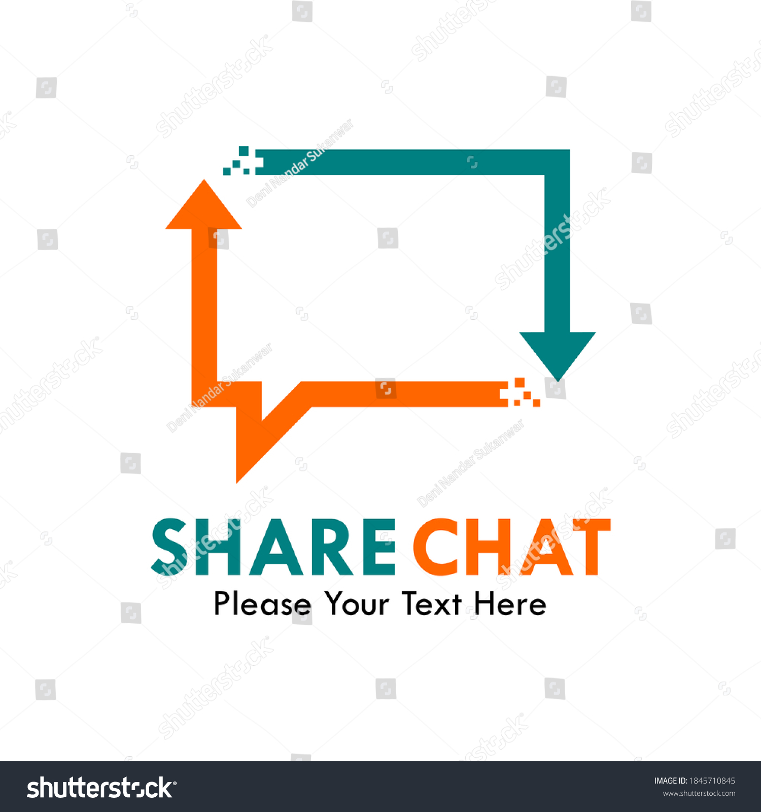 Share Chat Logo Template Illustration Stock Vector (Royalty Free ...