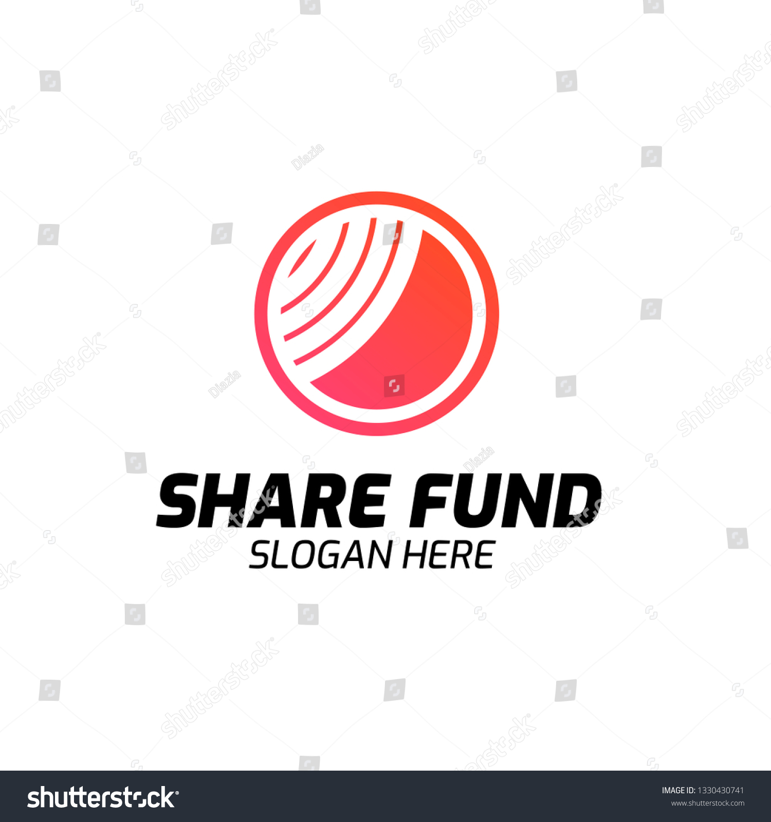 Share Fund Clean Logo Design Vector: เวกเตอร์สต็อก (ปลอดค่าลิขสิทธิ์ ...
