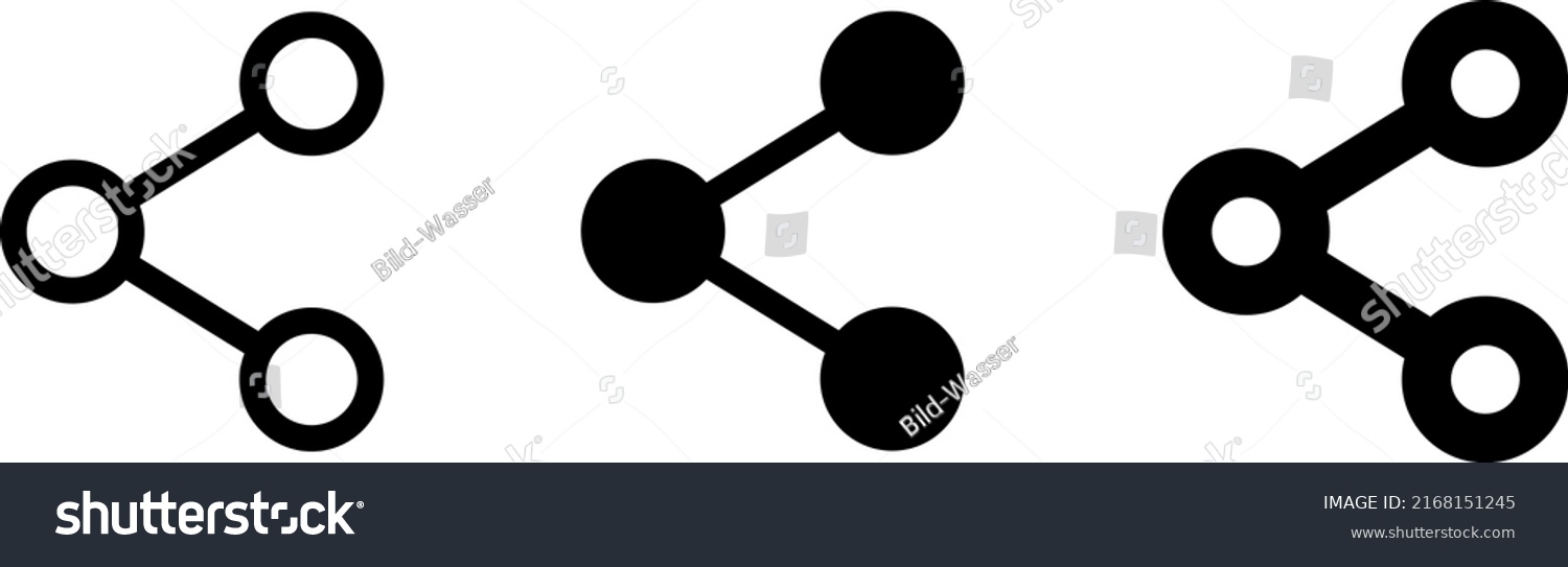 Share Icon Set Sharing Signs Vector Stock Vector (Royalty Free ...