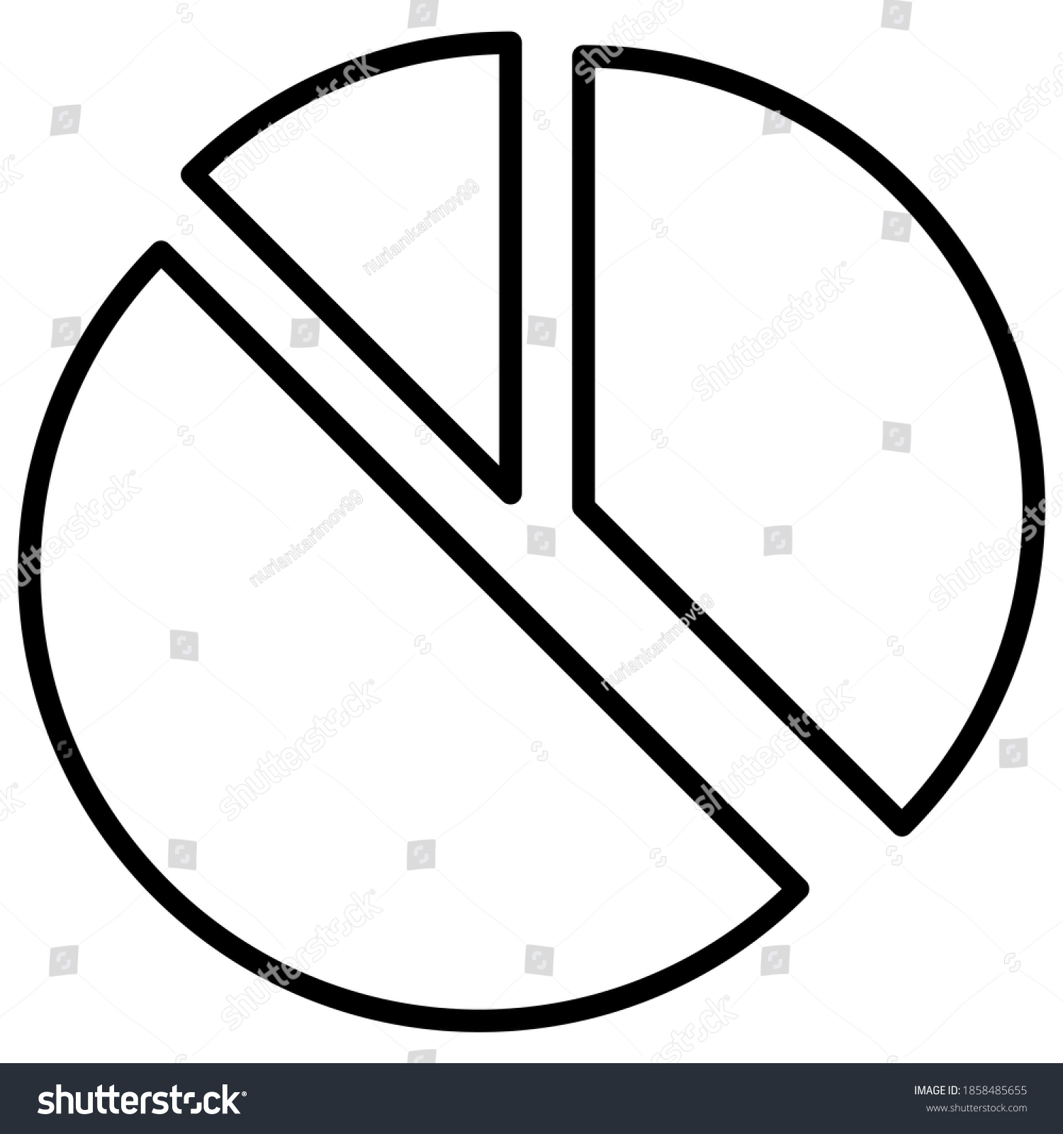 Share Portion Vector Finance Icon Stock Vector (Royalty Free ...