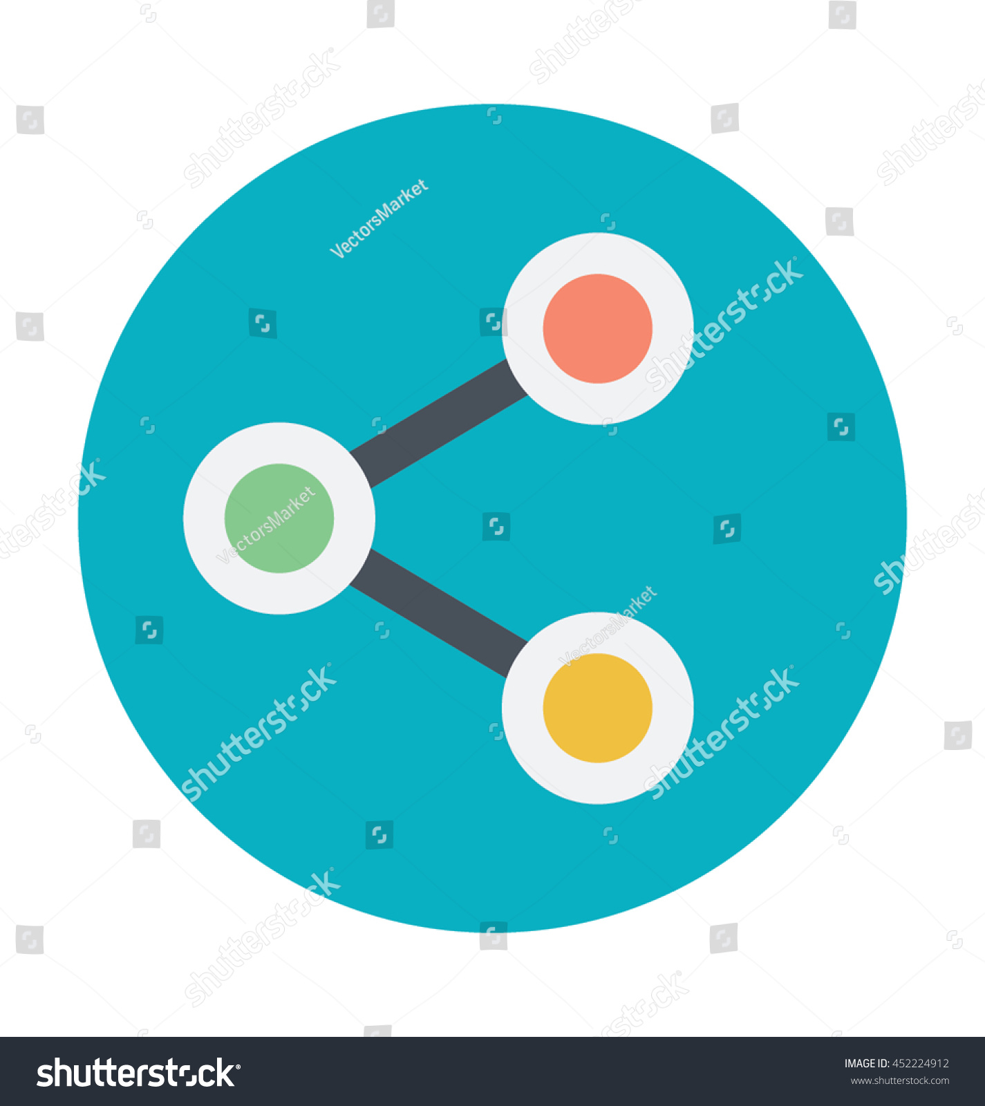 Share Sign Colored Vector Illustration Stock Vector (Royalty Free ...