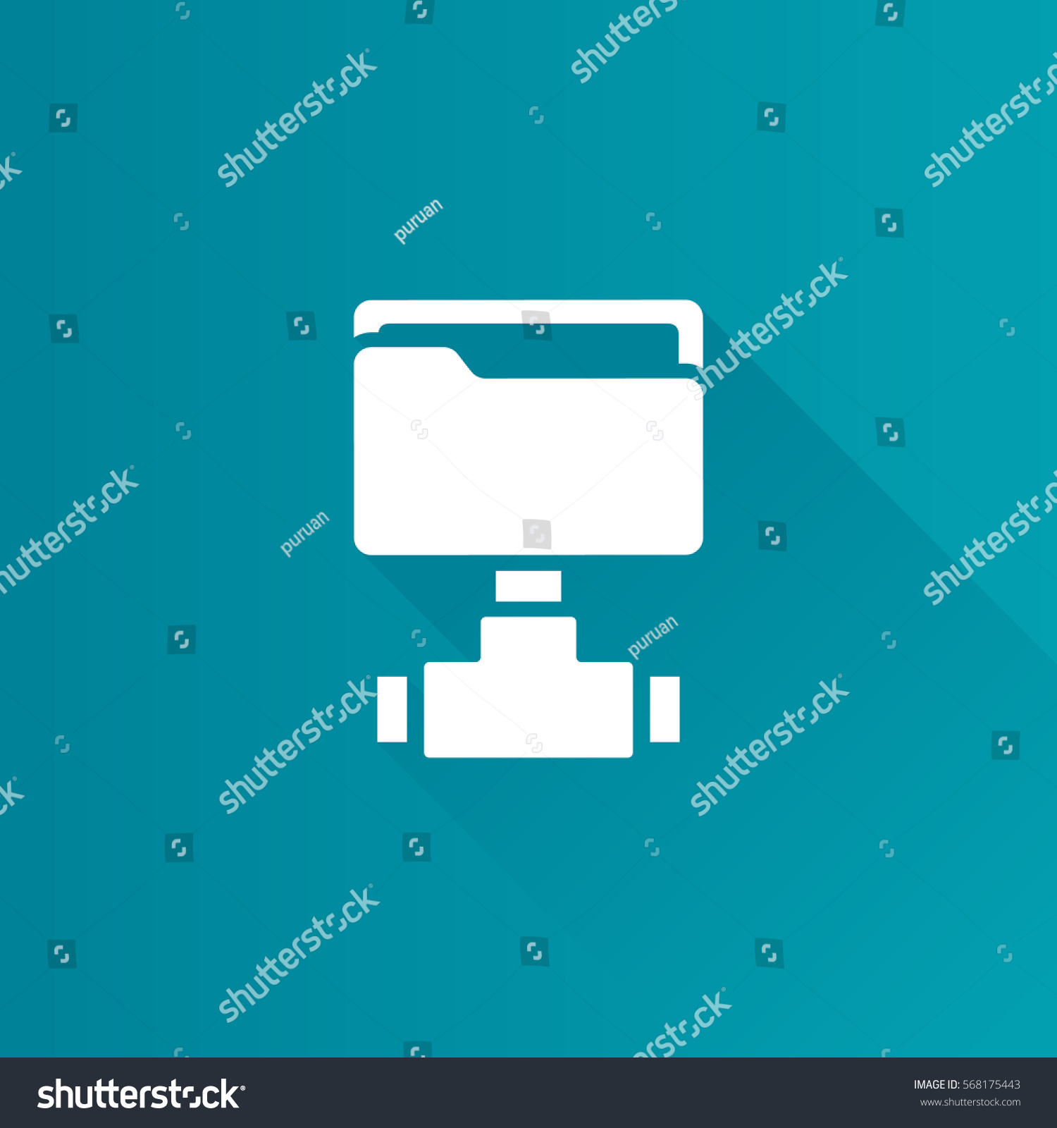Shared Folder Icon Metro User Interface: Stock-Vektorgrafik (Lizenzfrei ...