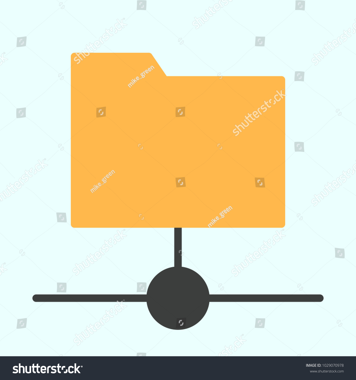 Shared Folder Icon 96x96 Web Graphics: Stock-Vektorgrafik (Lizenzfrei ...