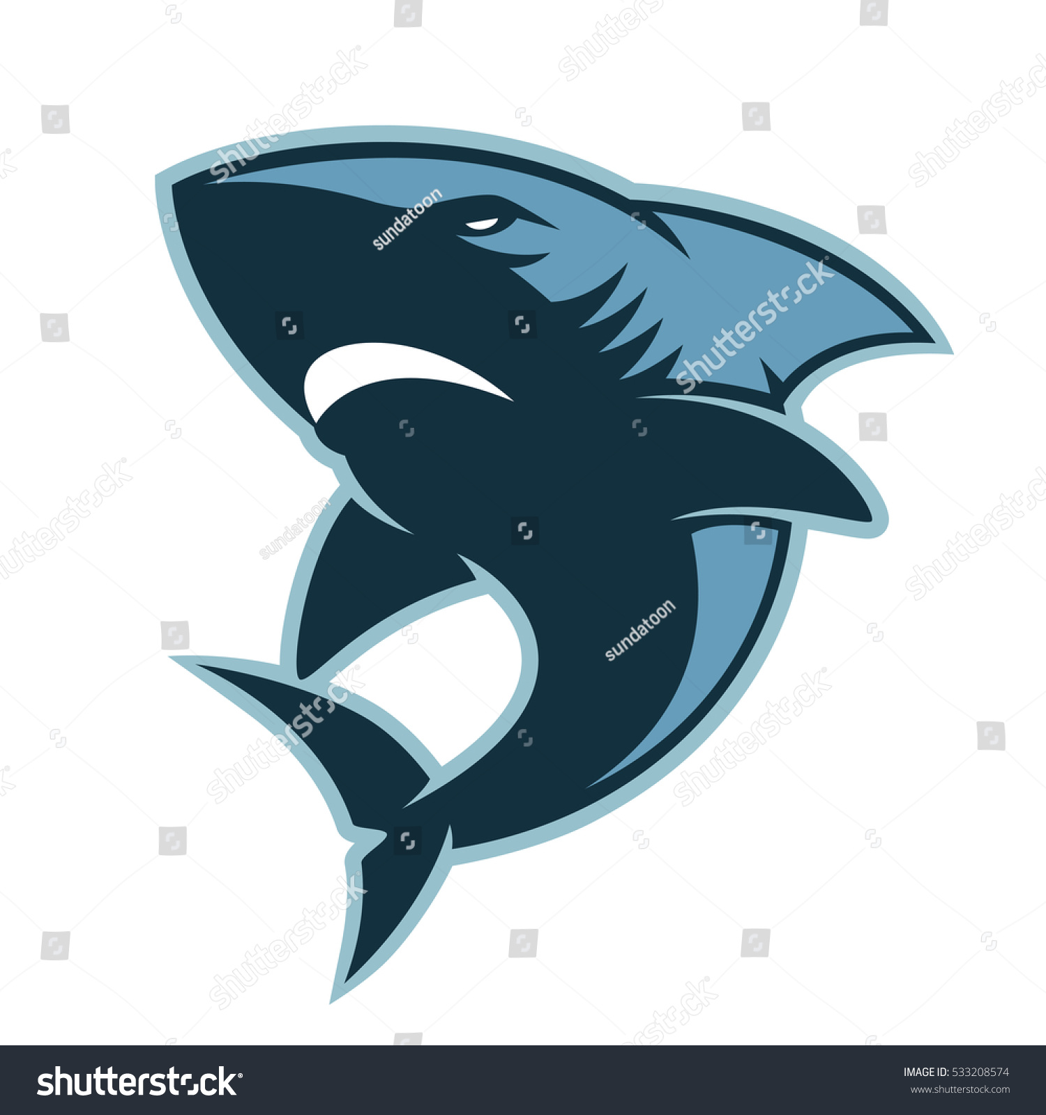 Shark Face Logo